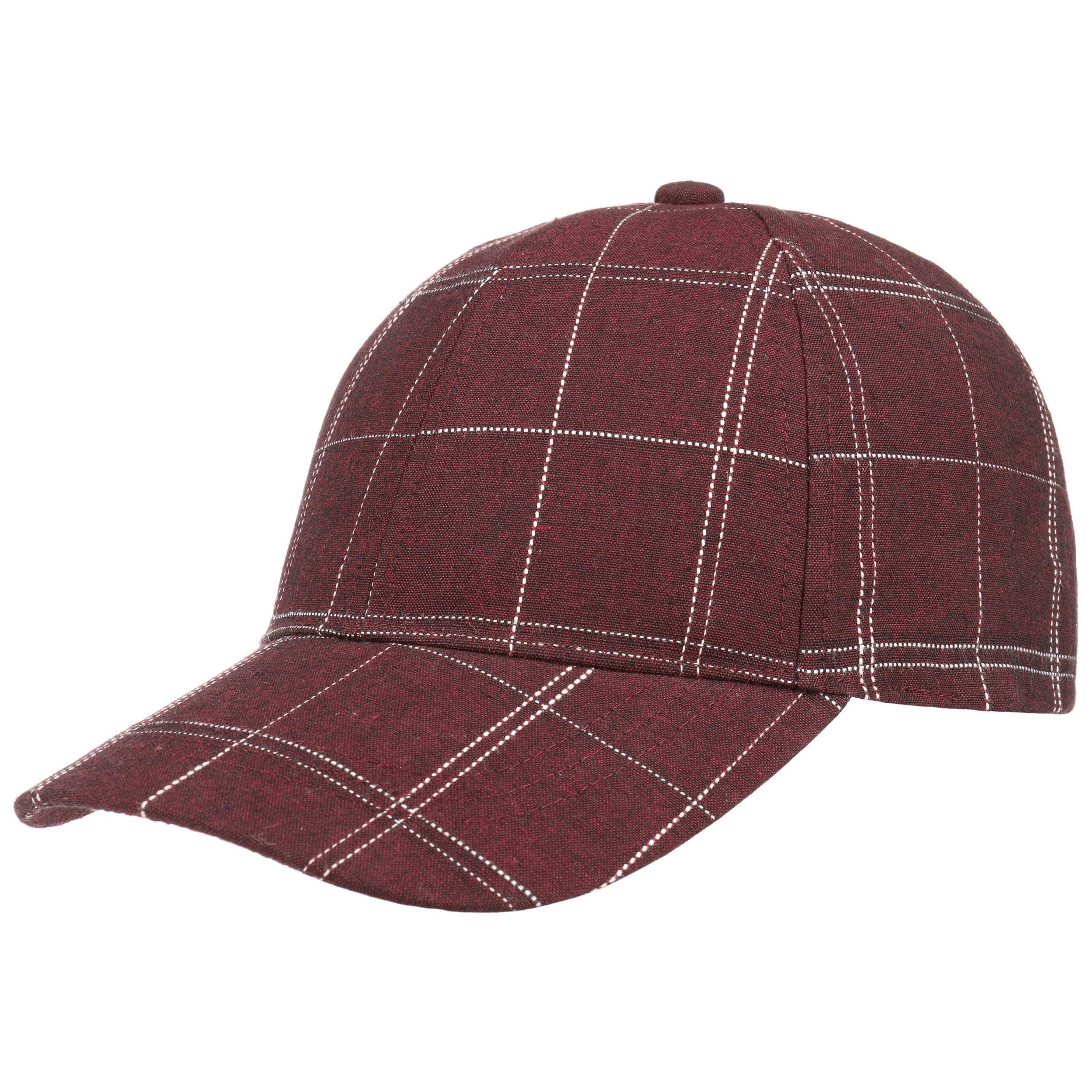 Checked Cotton Baseball Cap - 17,95