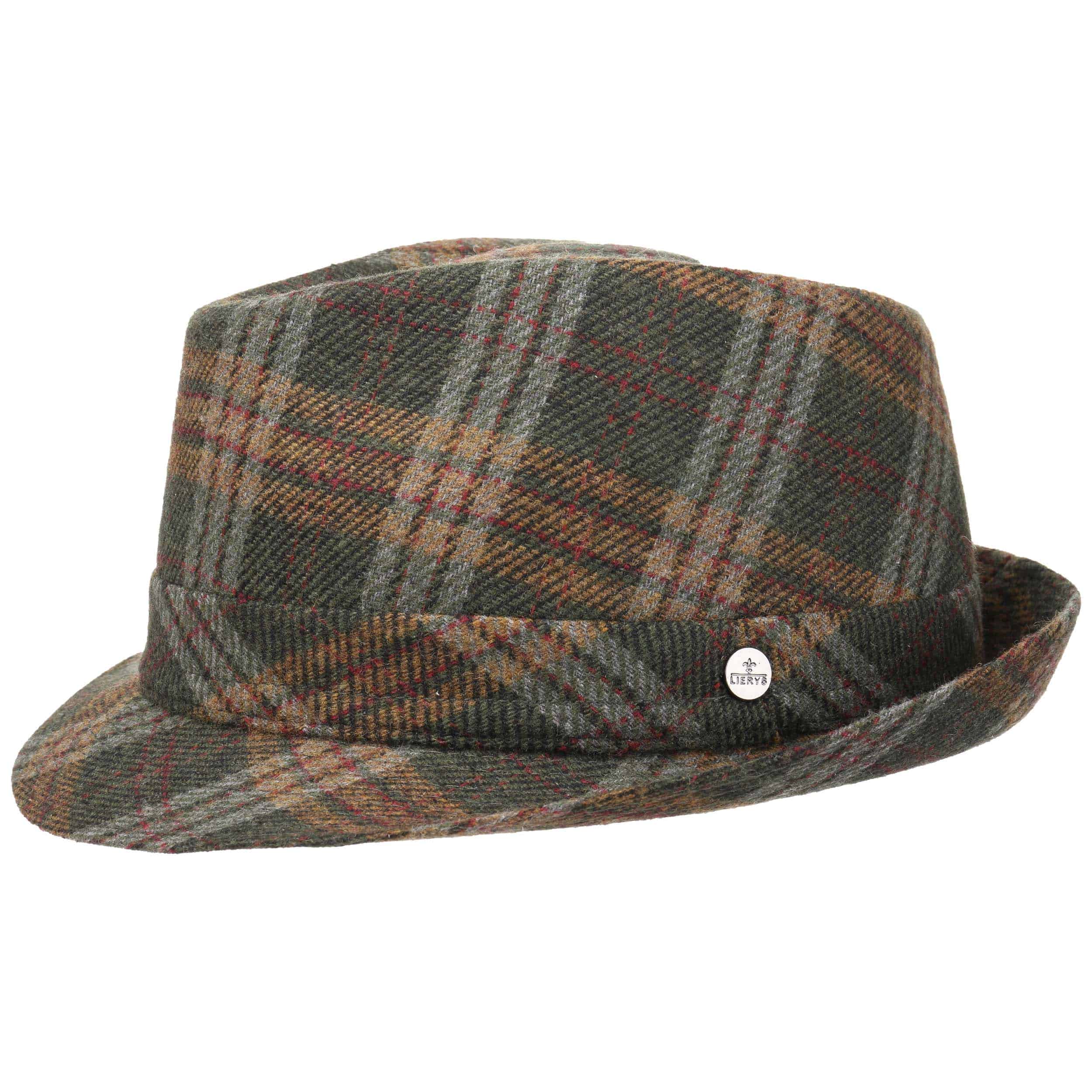 Checked Trilby Wool Hat by Lierys - 53,95