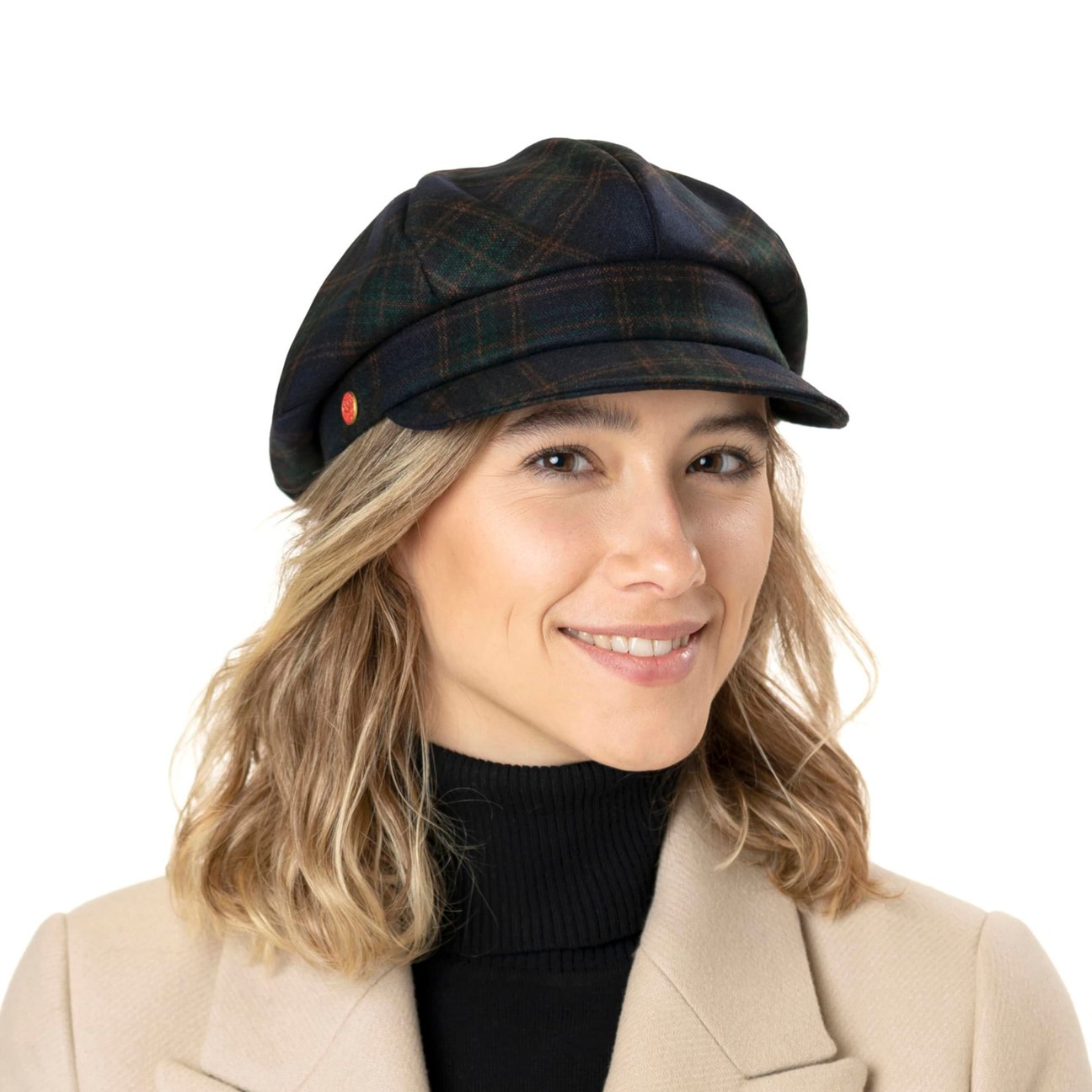Cia Check Newsboy Cap by Mayser - 53,95
