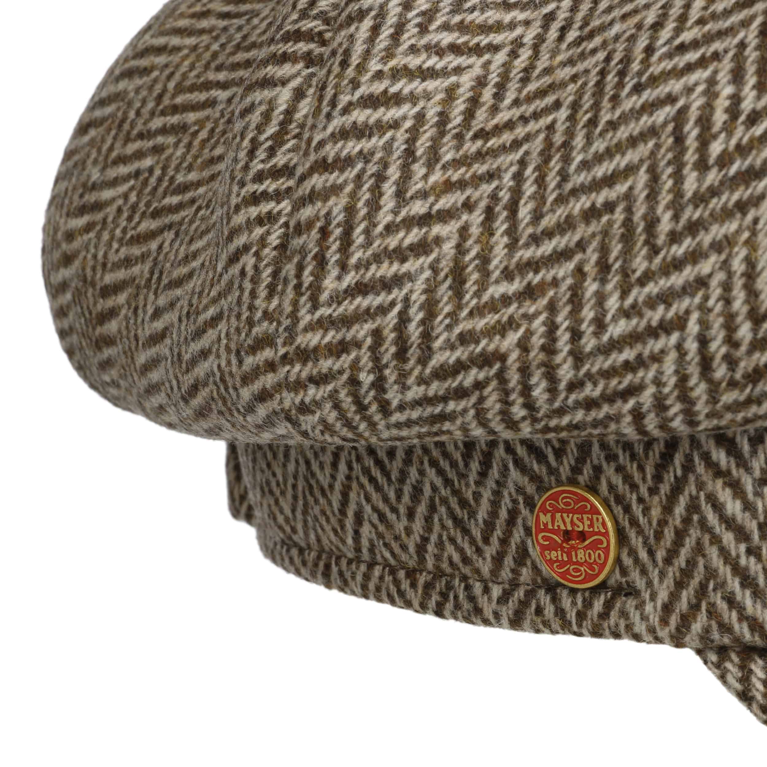 Cia Herringbone Newsboy Cap by Mayser --> Shop Hats, Beanies & Caps ...