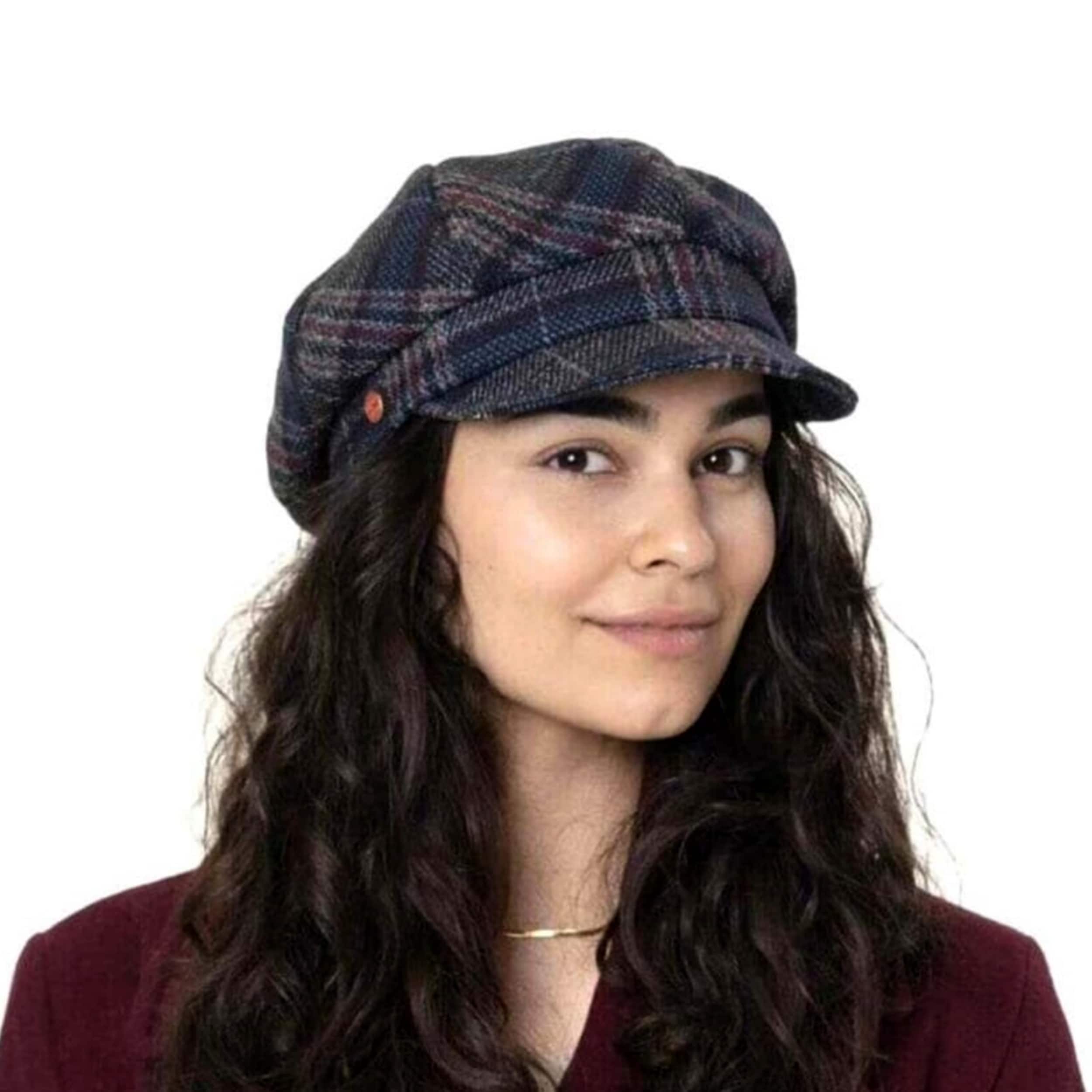 Cia Plaid Newsboy Cap by Mayser --> Shop Hats, Beanies & Caps online Hatshopping