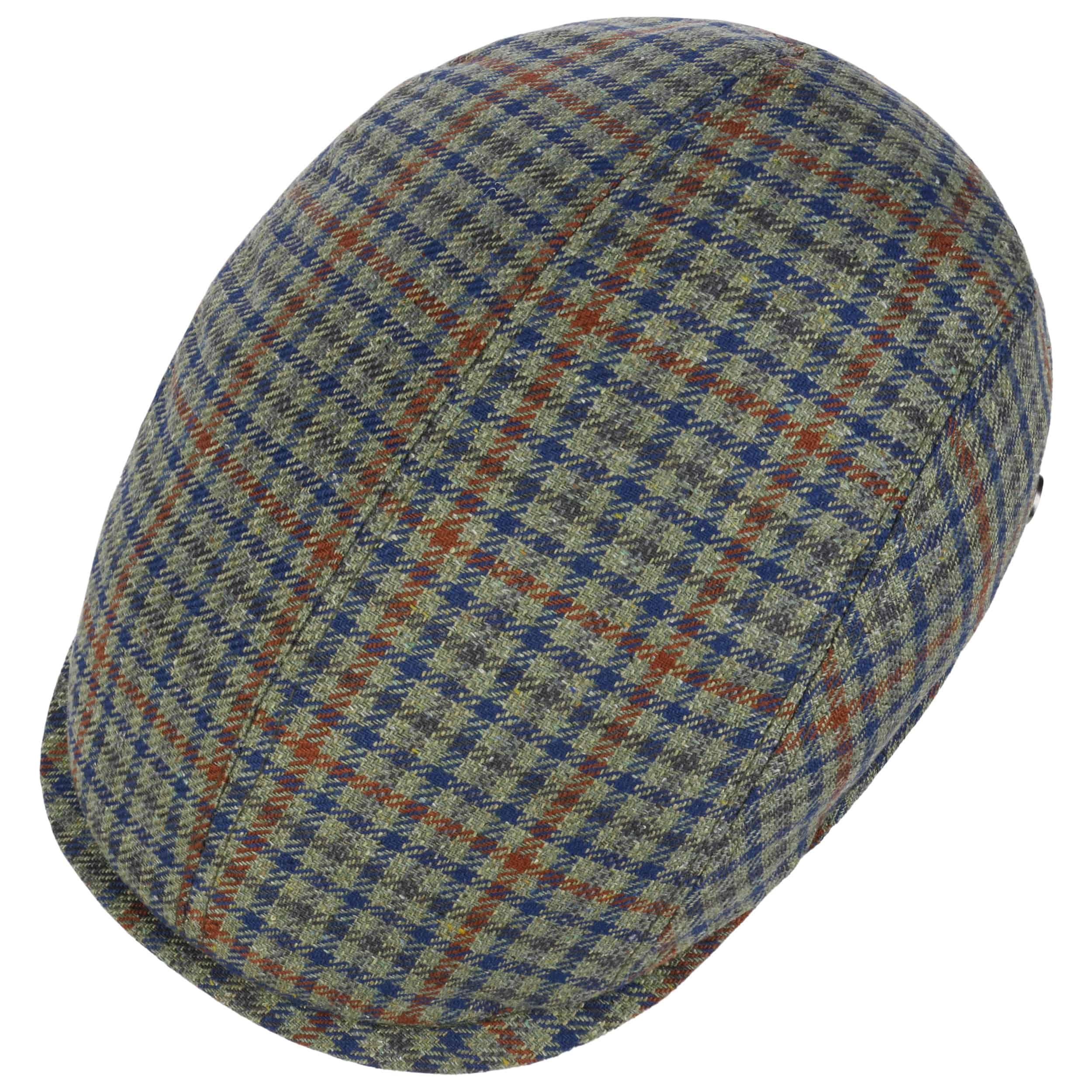 Classic Check Silk Flat Cap by Lierys - 83,95