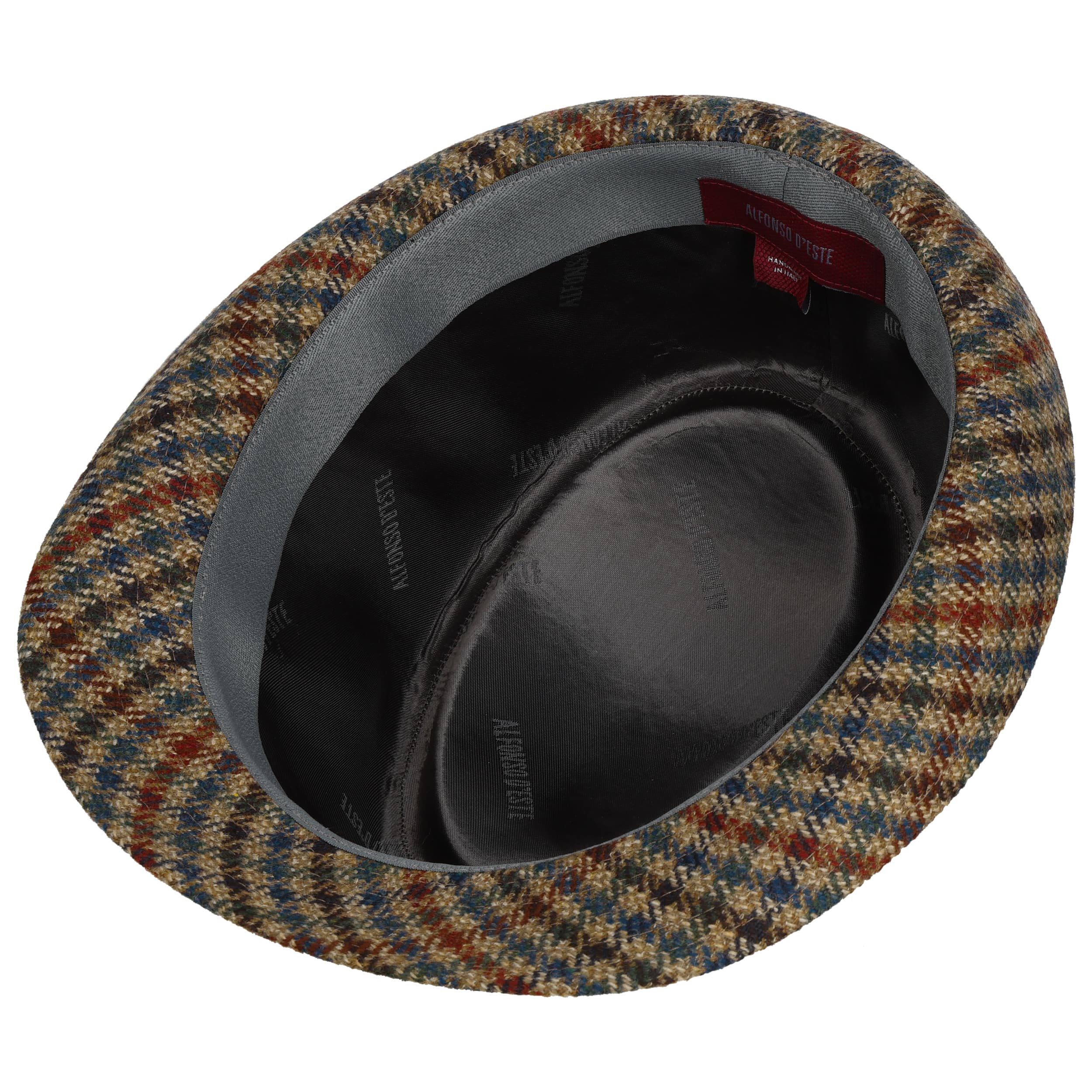 Classic Check Trilby Wool Hat by Alfonso D'Este - 123,95