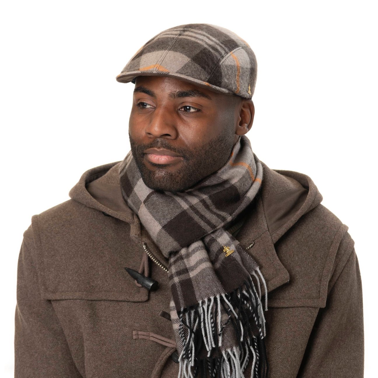 Classic Check Wool Scarf by Lierys Gold - 103,95