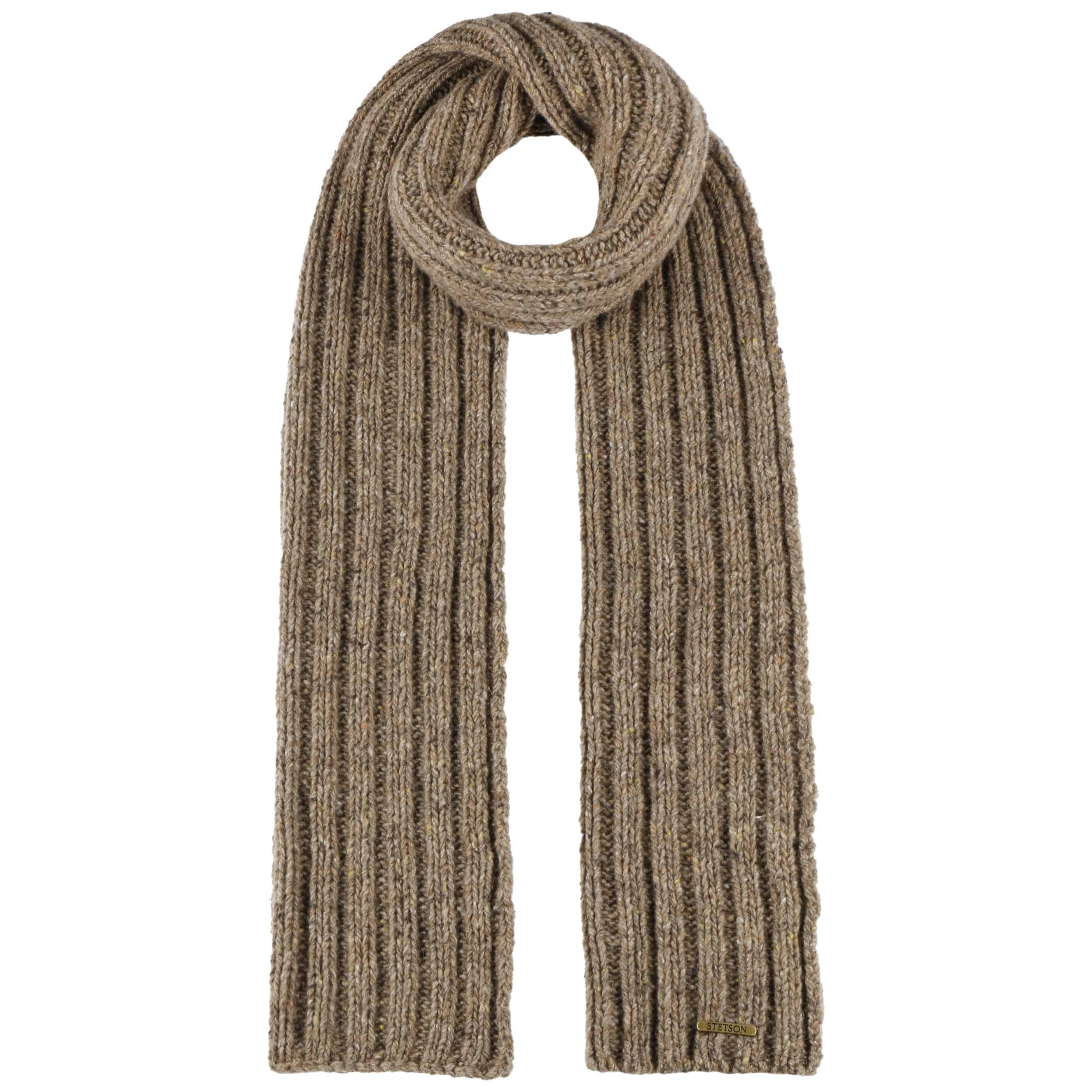 Classic Donegal Wool Knit Scarf by Stetson - 99,00
