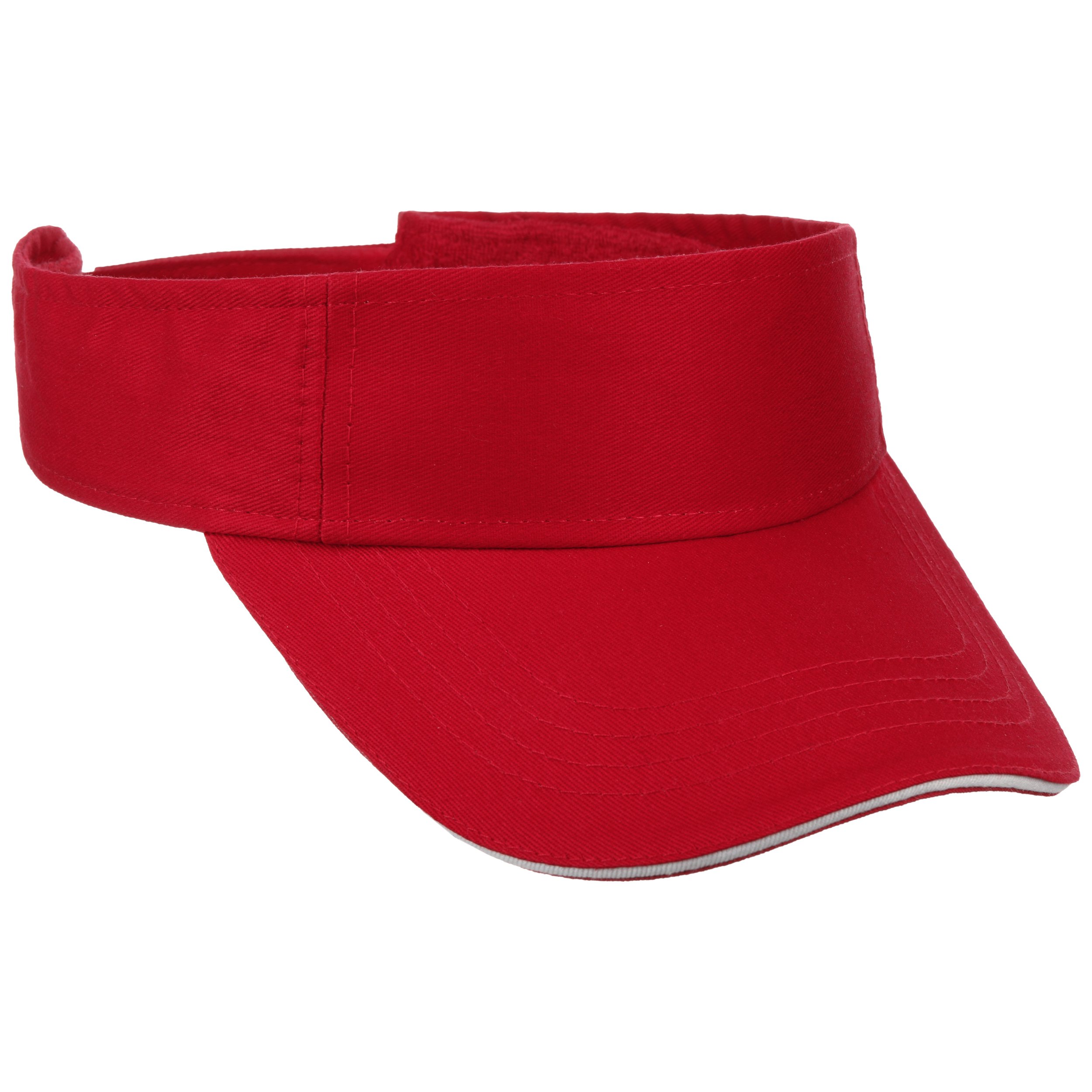 Classic Red Cotton Visor by Lipodo - 16,95