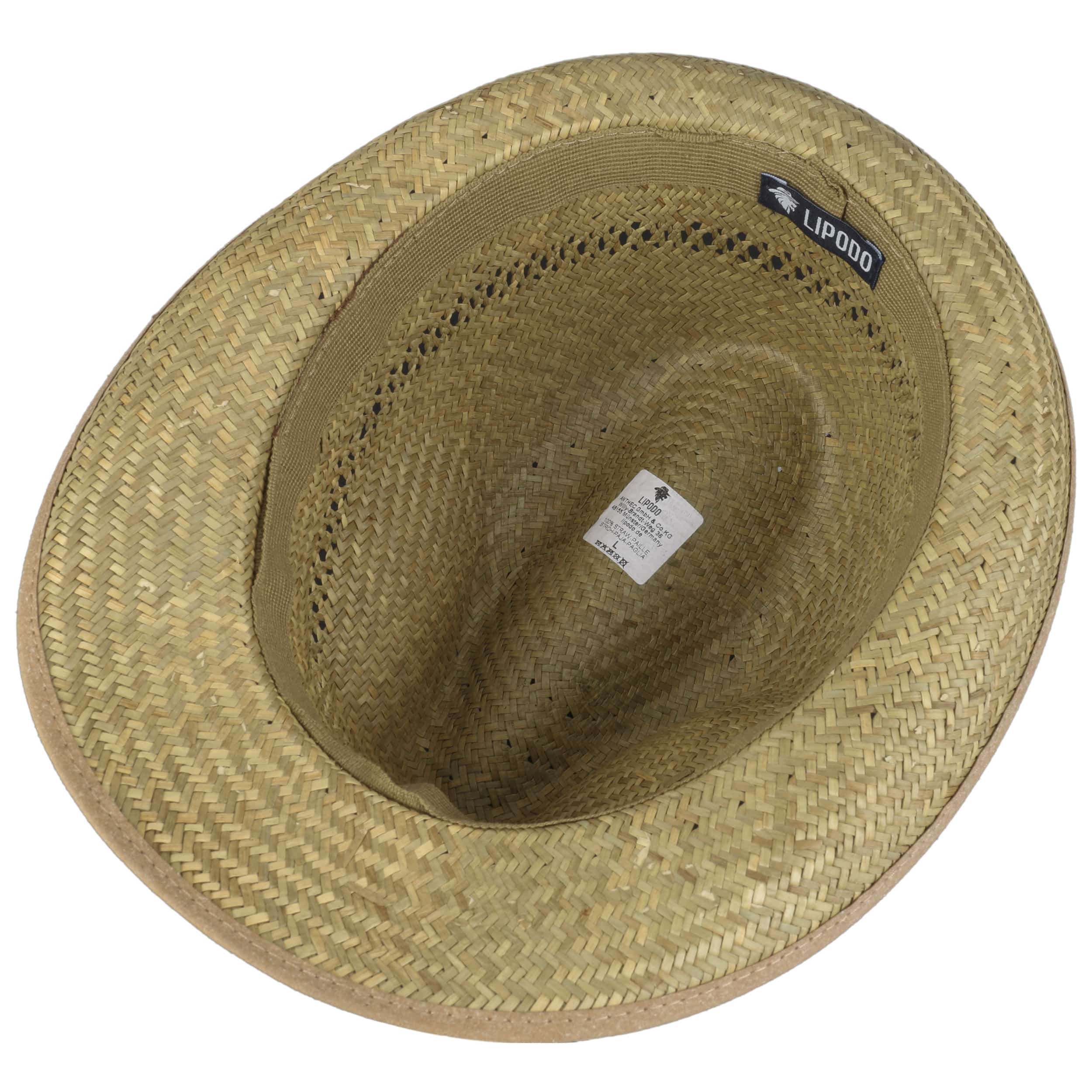 Classic Straw Trilby Hat by Lipodo - 24,95