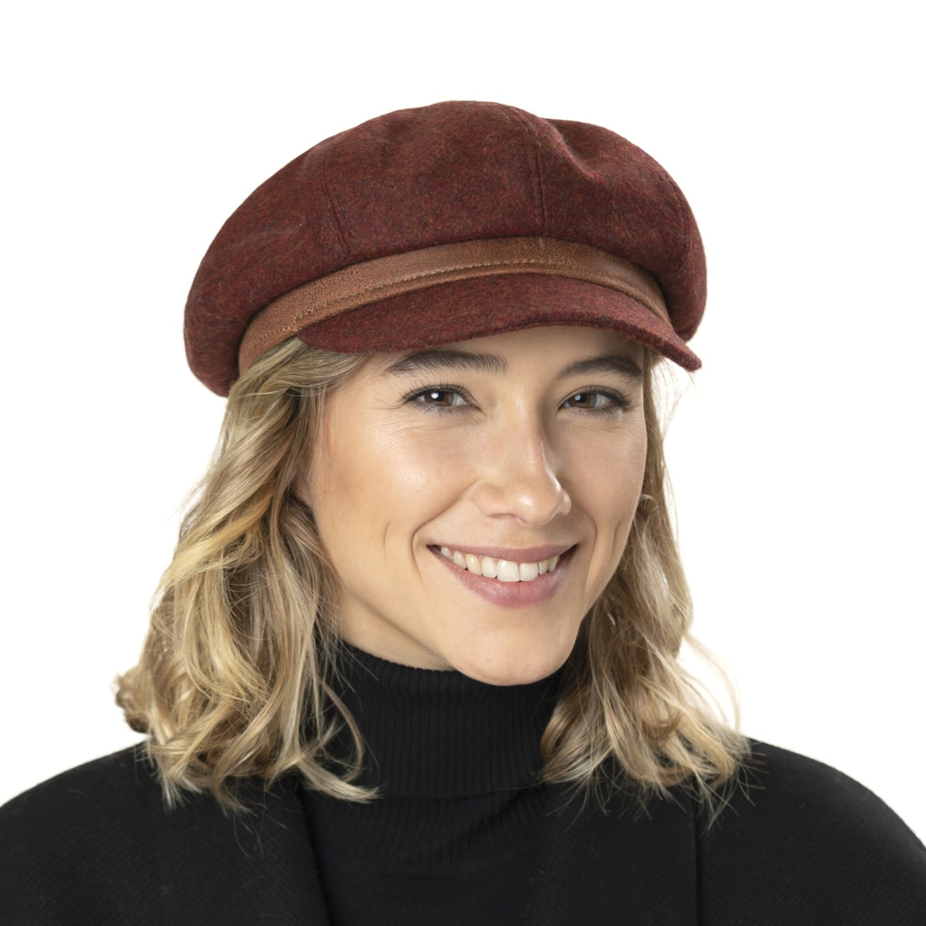 Classic Virgin Wool Newsboy Cap - 62,95