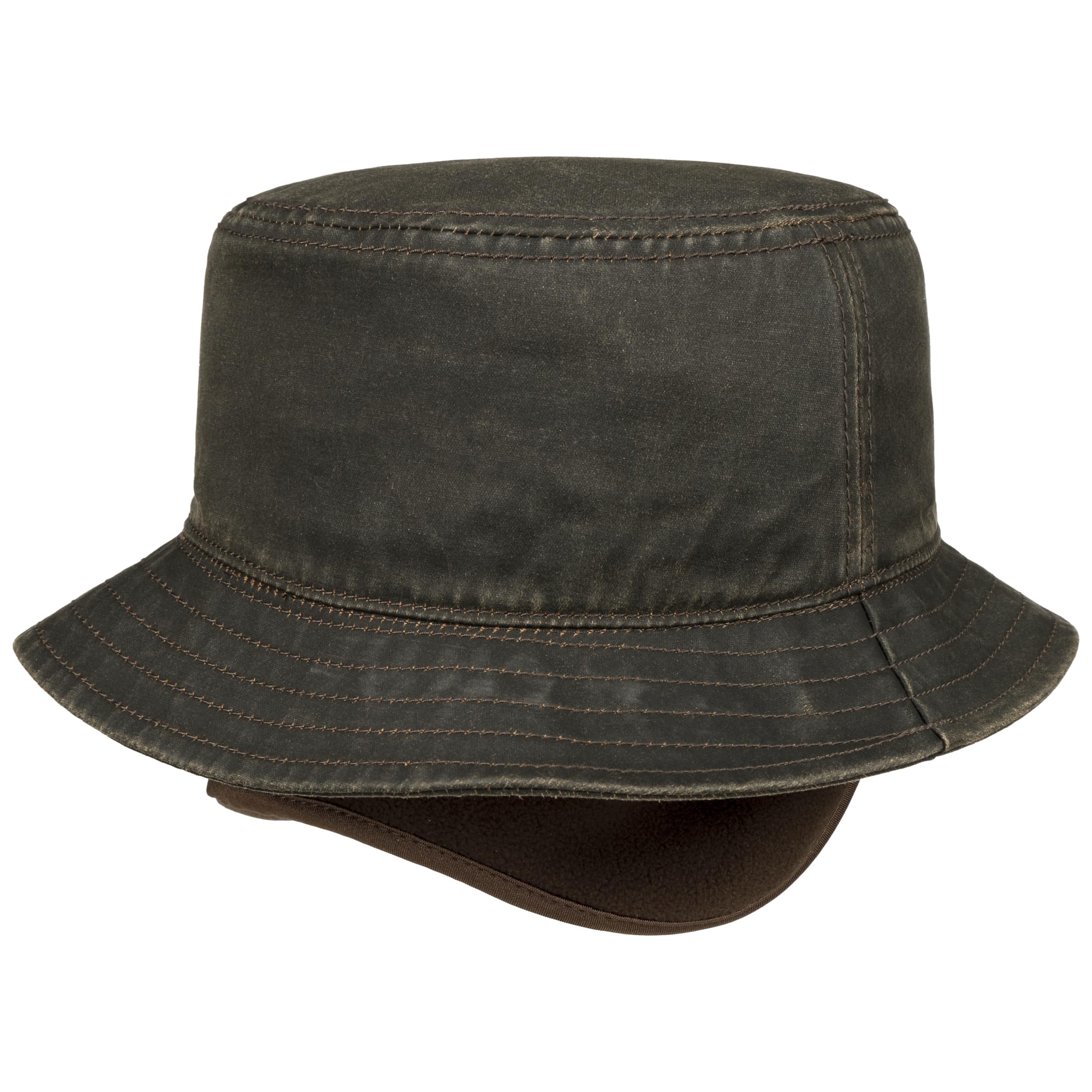 Cloth Bucket Hat with Ear Flaps by Stetson - 89,00