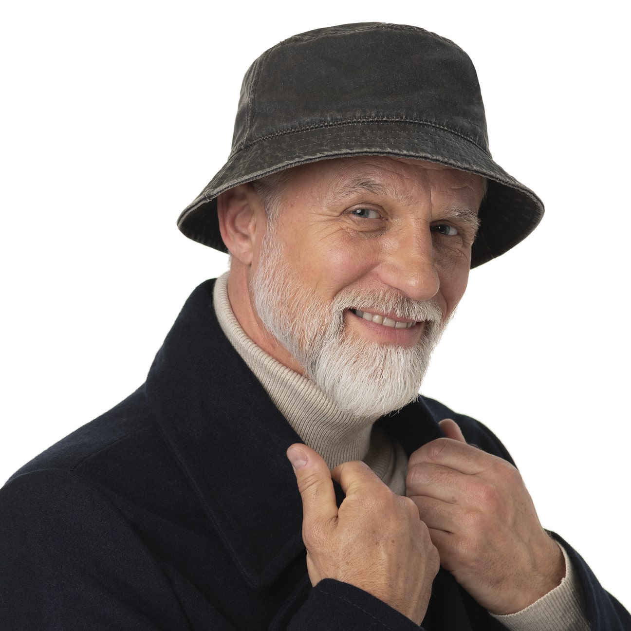 Cloth Bucket Hat with Ear Flaps by Stetson - 89,00