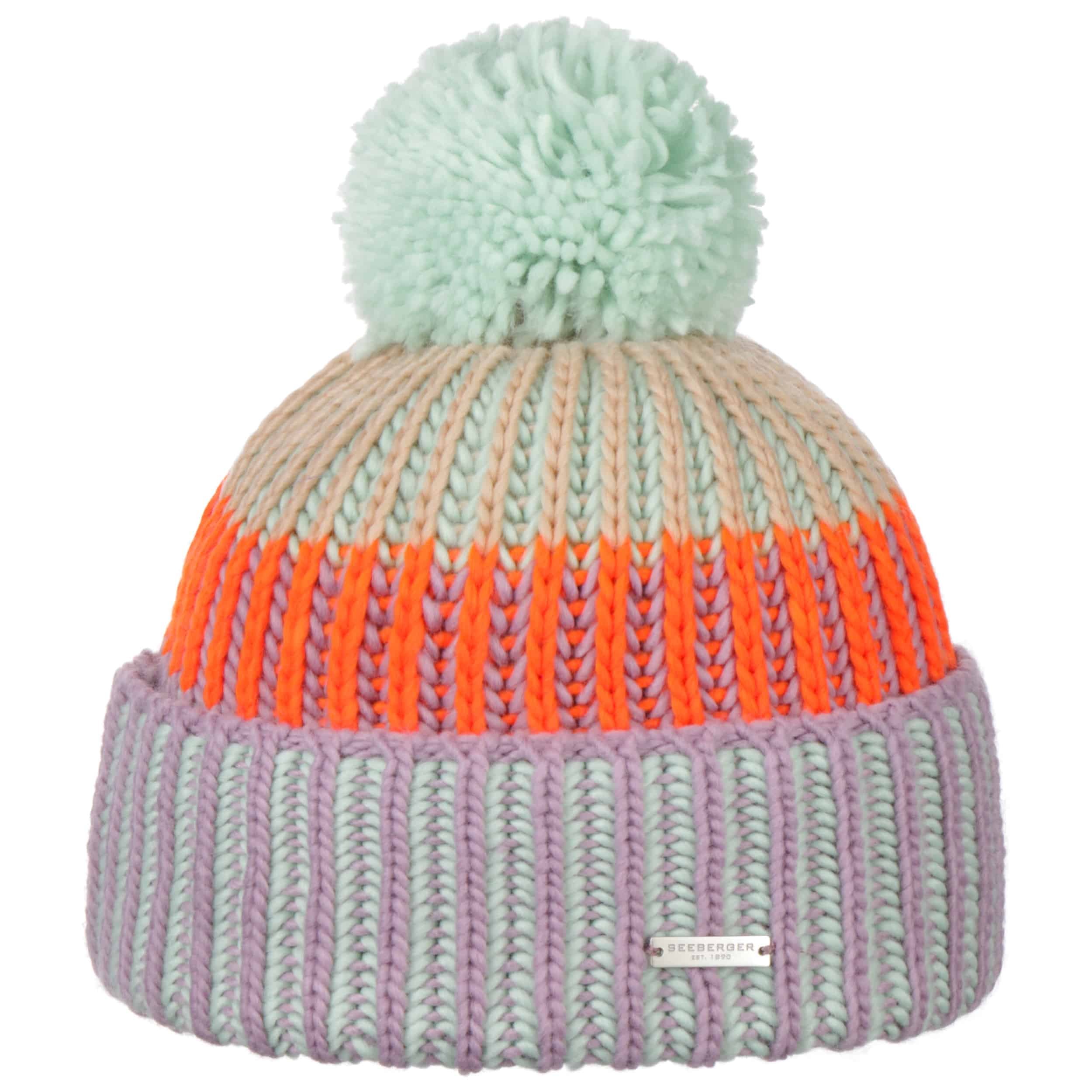 Colour Block Knit Hat by Seeberger - 28,95