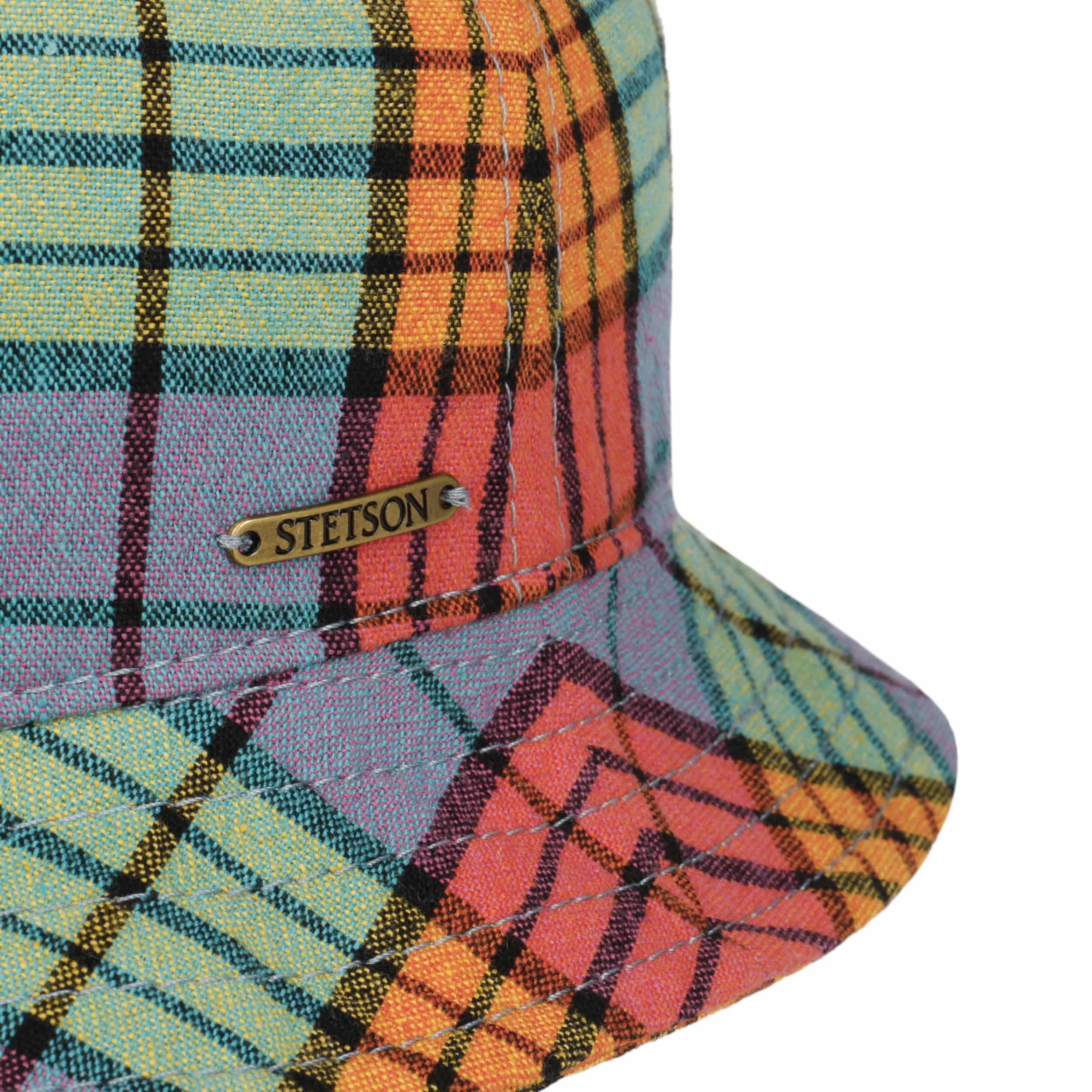 Colour Check Bucket Cloth Hat by Stetson - 93,45
