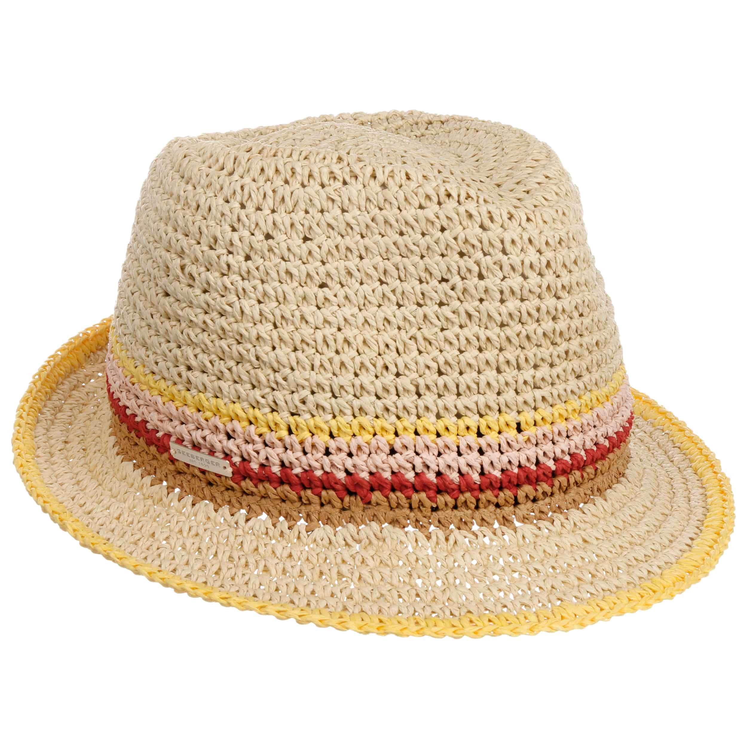 Colour Edge Crochet Trilby Hat by Seeberger --> Shop Hats, Beanies ...