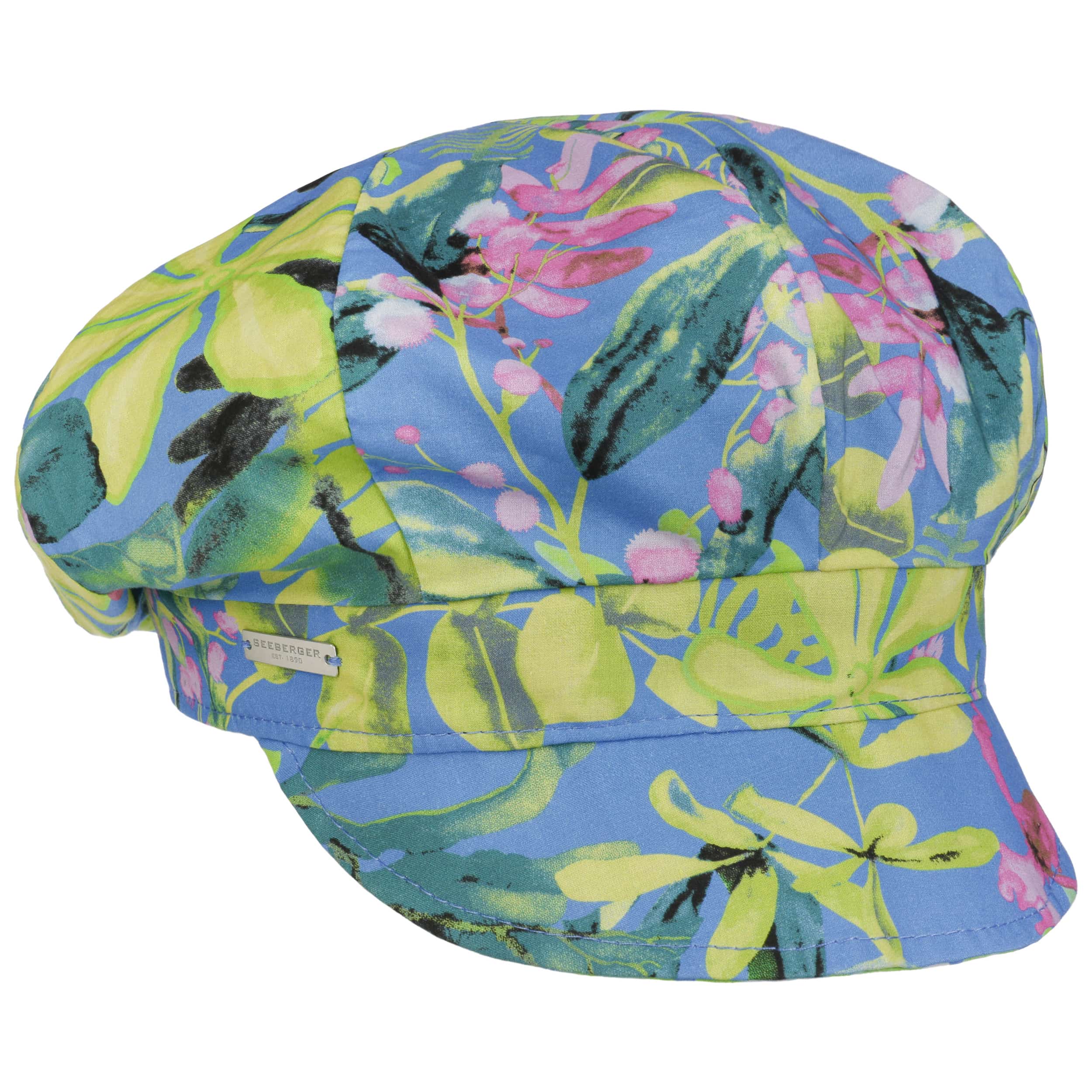 Colour Flowers Newsboy Cap by Seeberger --> Shop Hats, Beanies & Caps ...
