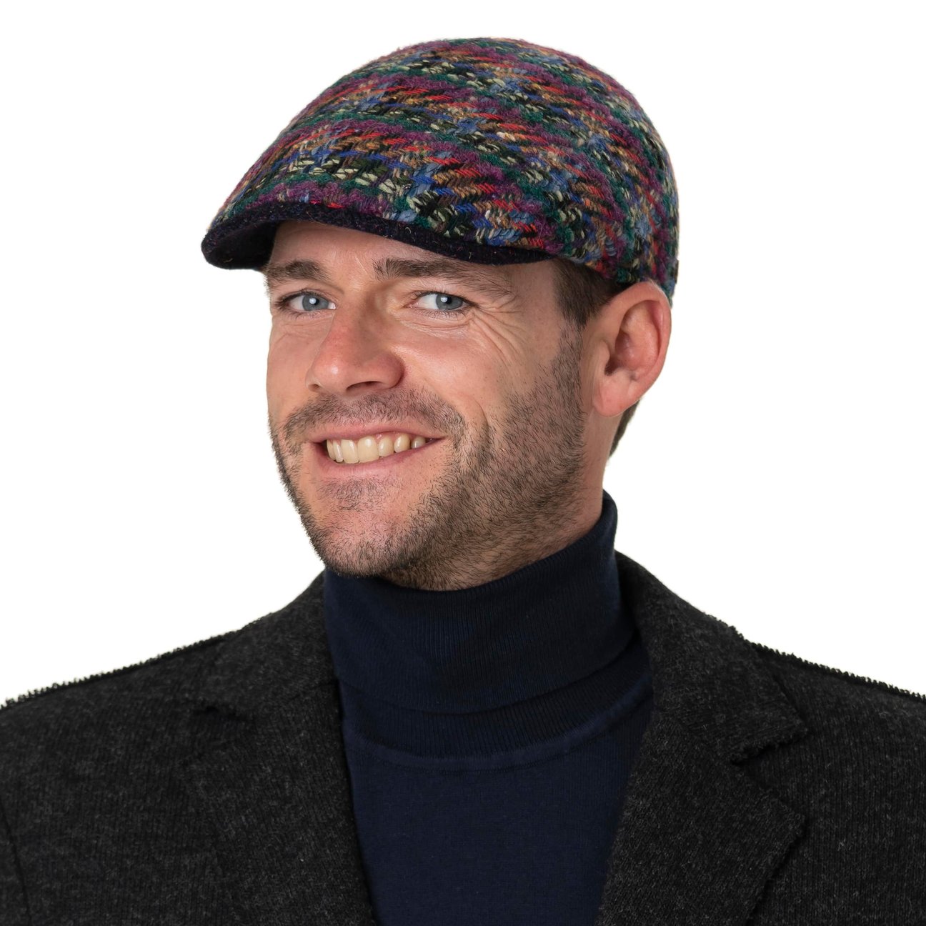 Colour Knit Flat Cap by Lierys --> Shop Hats, Beanies & Caps online ...