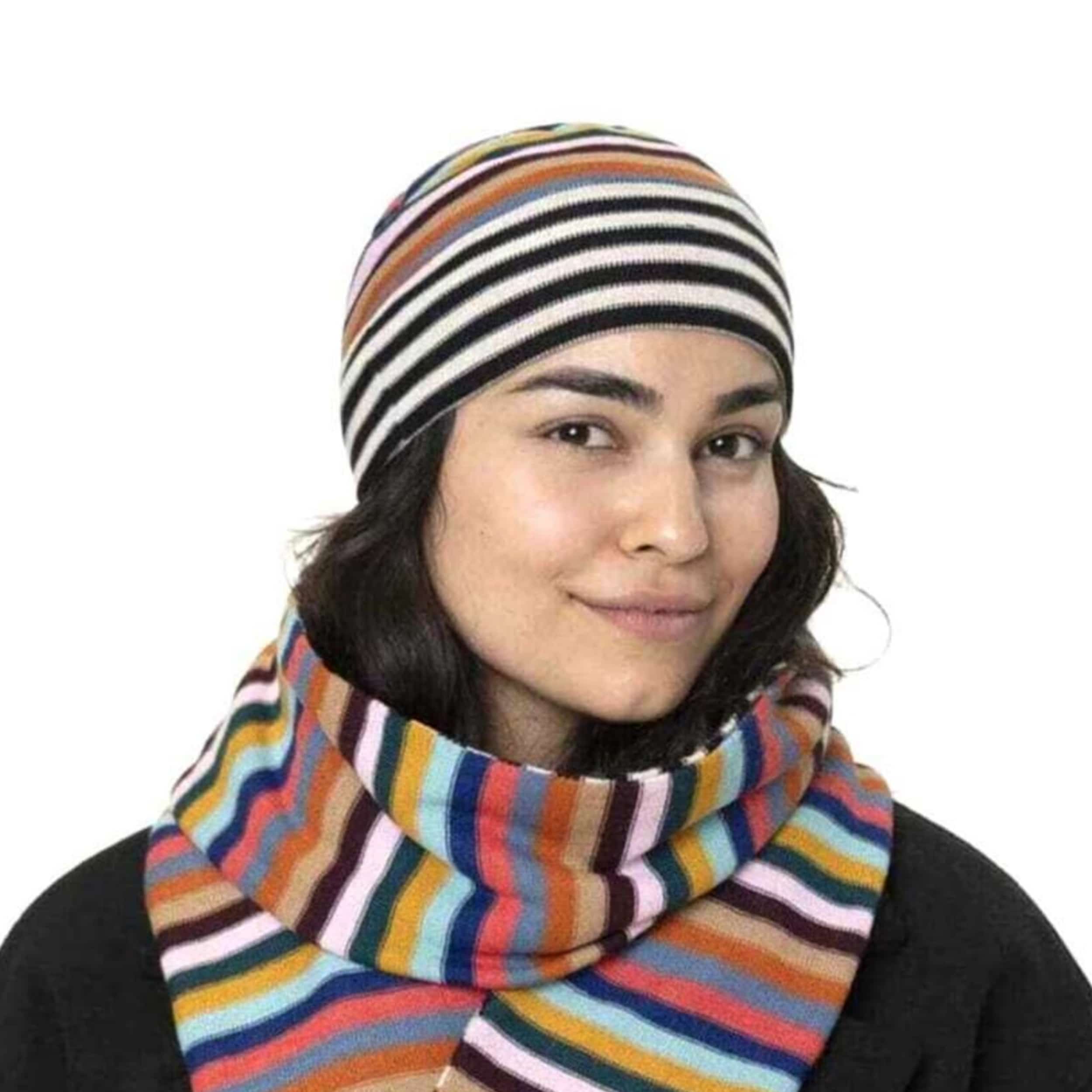 Colour Stripes Wool Scarf by bedacht - 103,95