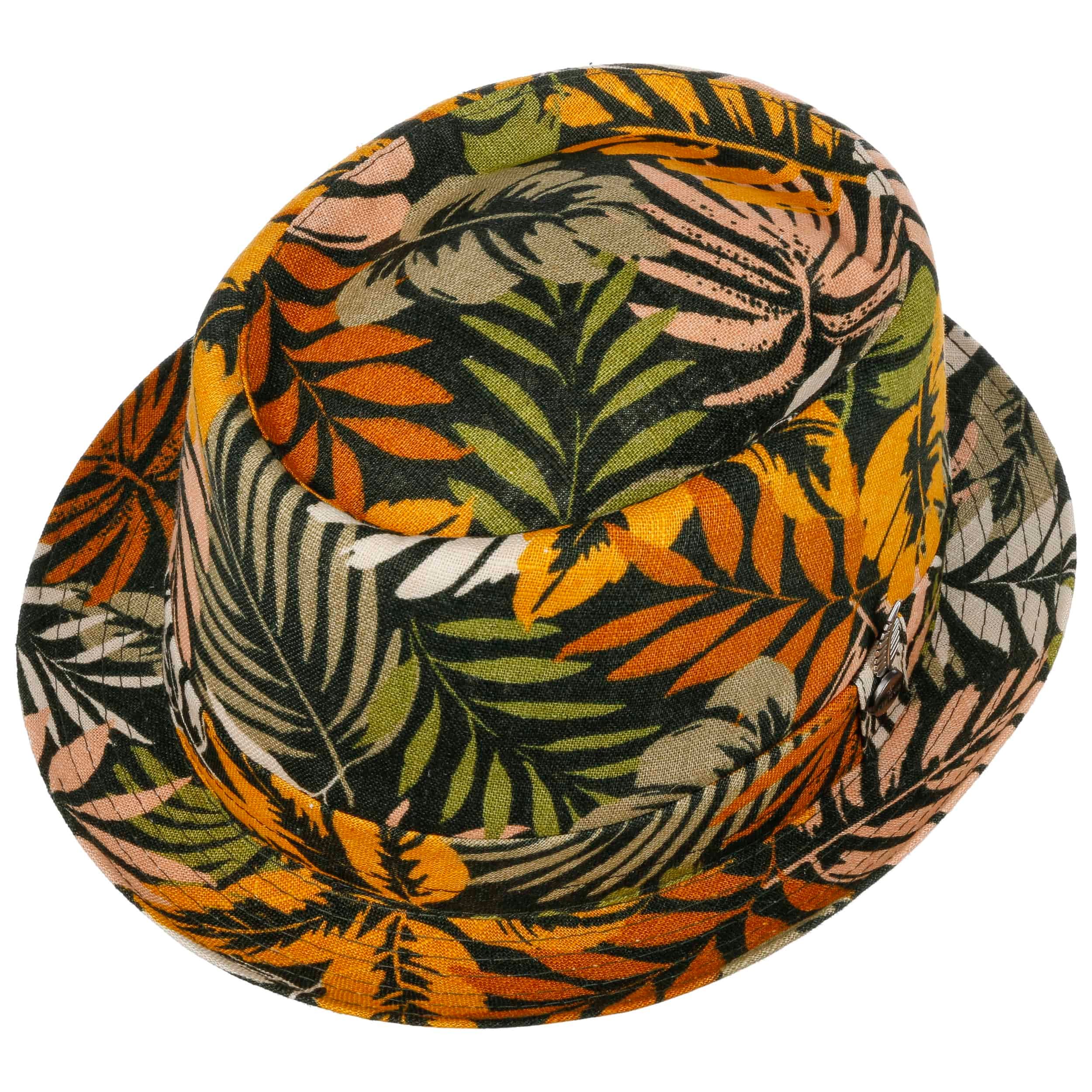 Coloured Leaves Pork Pie Linen Hat by Lierys --> Shop Hats, Beanies ...
