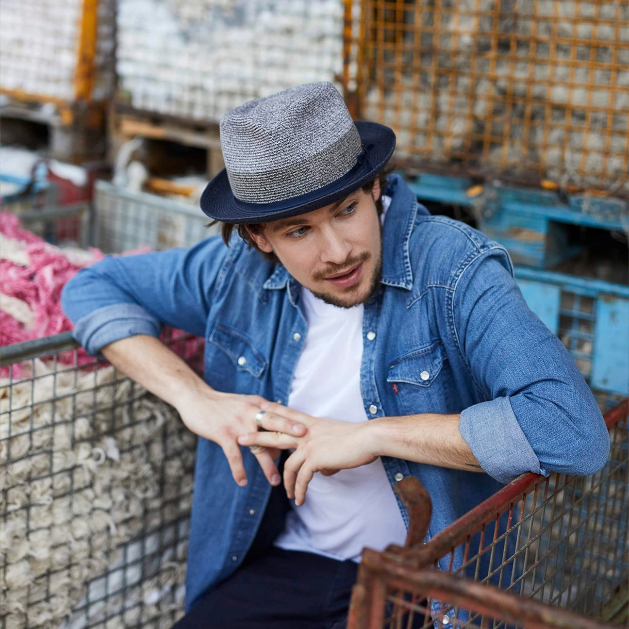 Contrast Brim Player Toyo Straw Hat by Stetson --> Shop Hats, Beanies ...