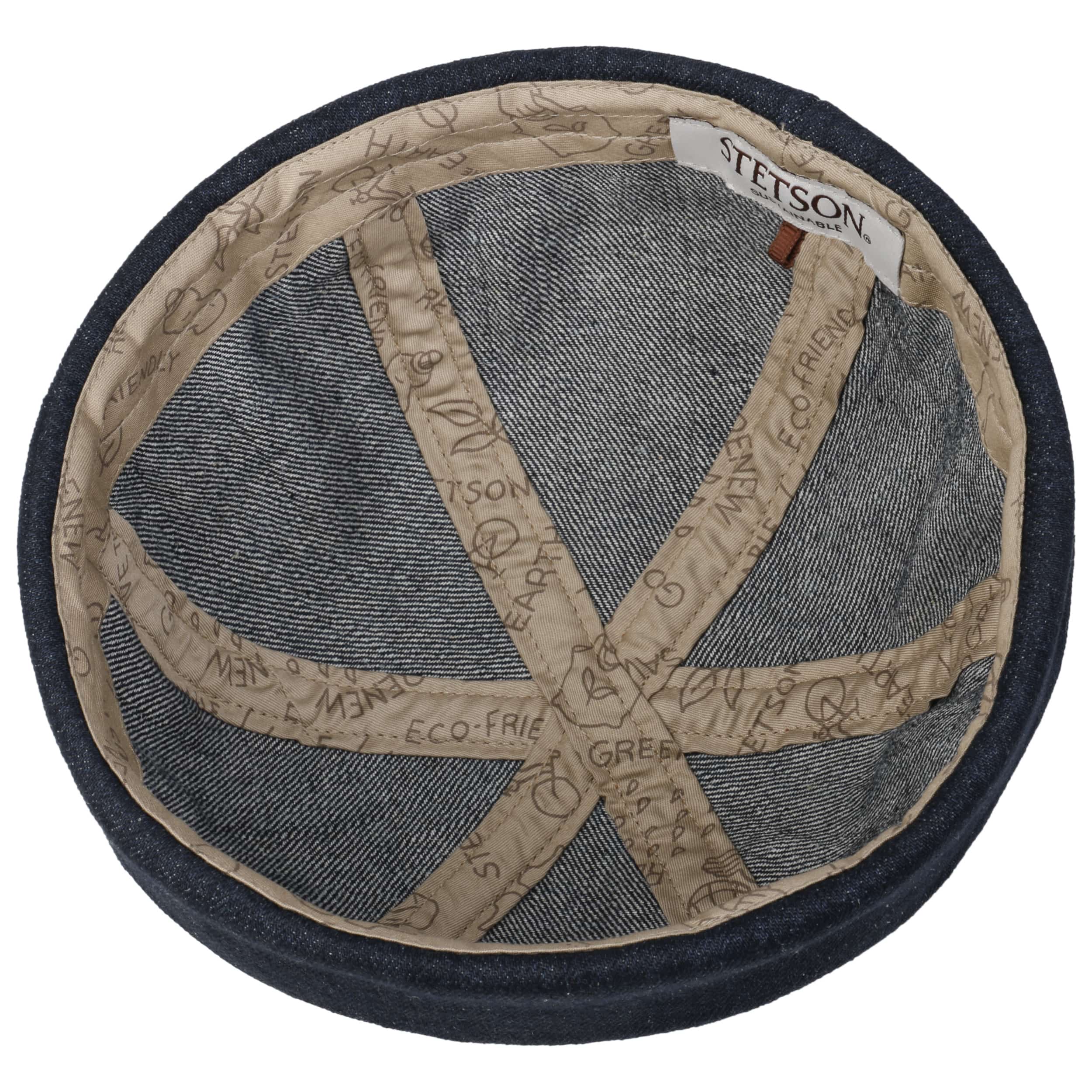 Contrast Stitch Denim Docker Hat by Stetson - 89,00