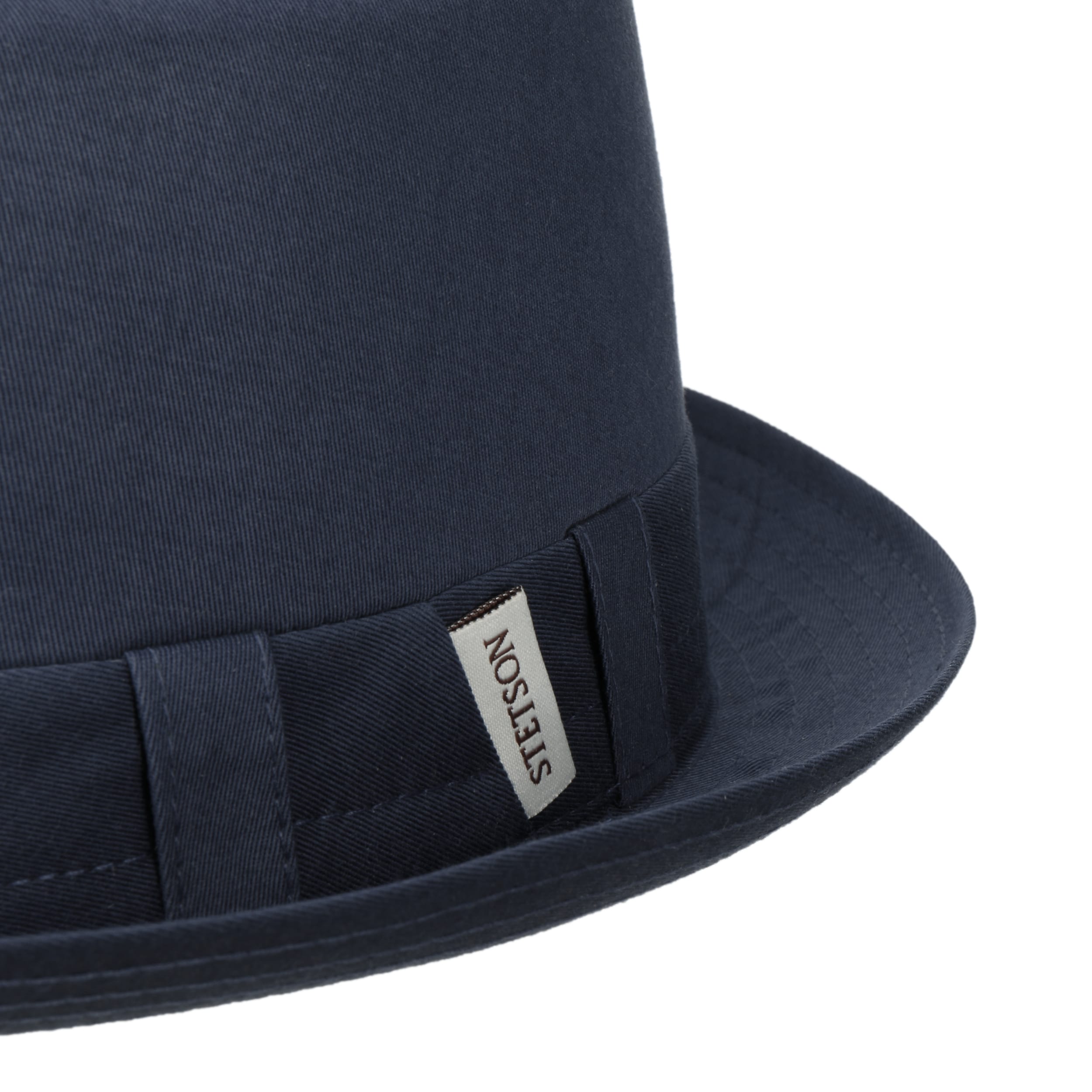 Cotton Pork Pie Cloth Hat by Stetson - 99,00