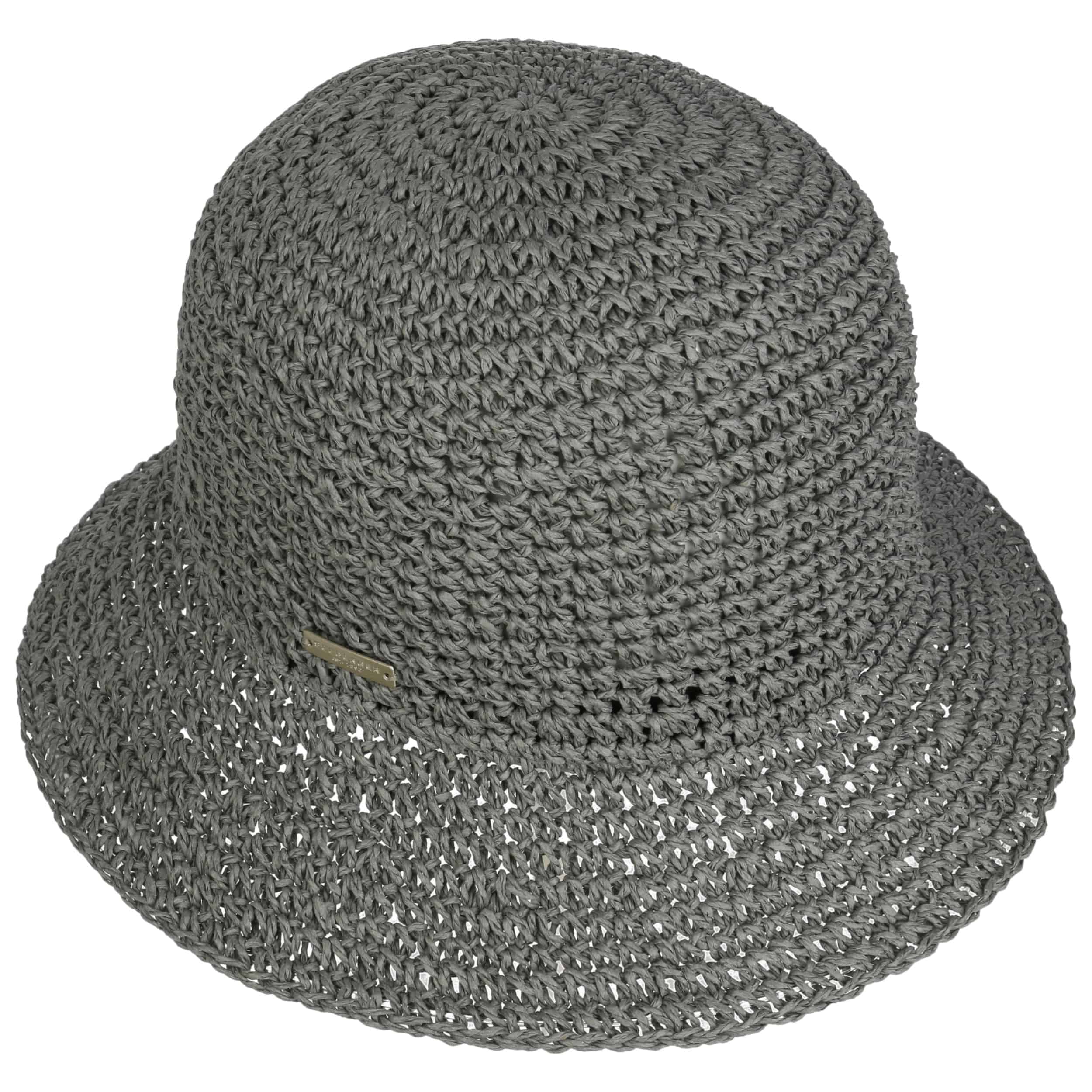 Crochet Cloche Straw Hat by Seeberger - 42,95