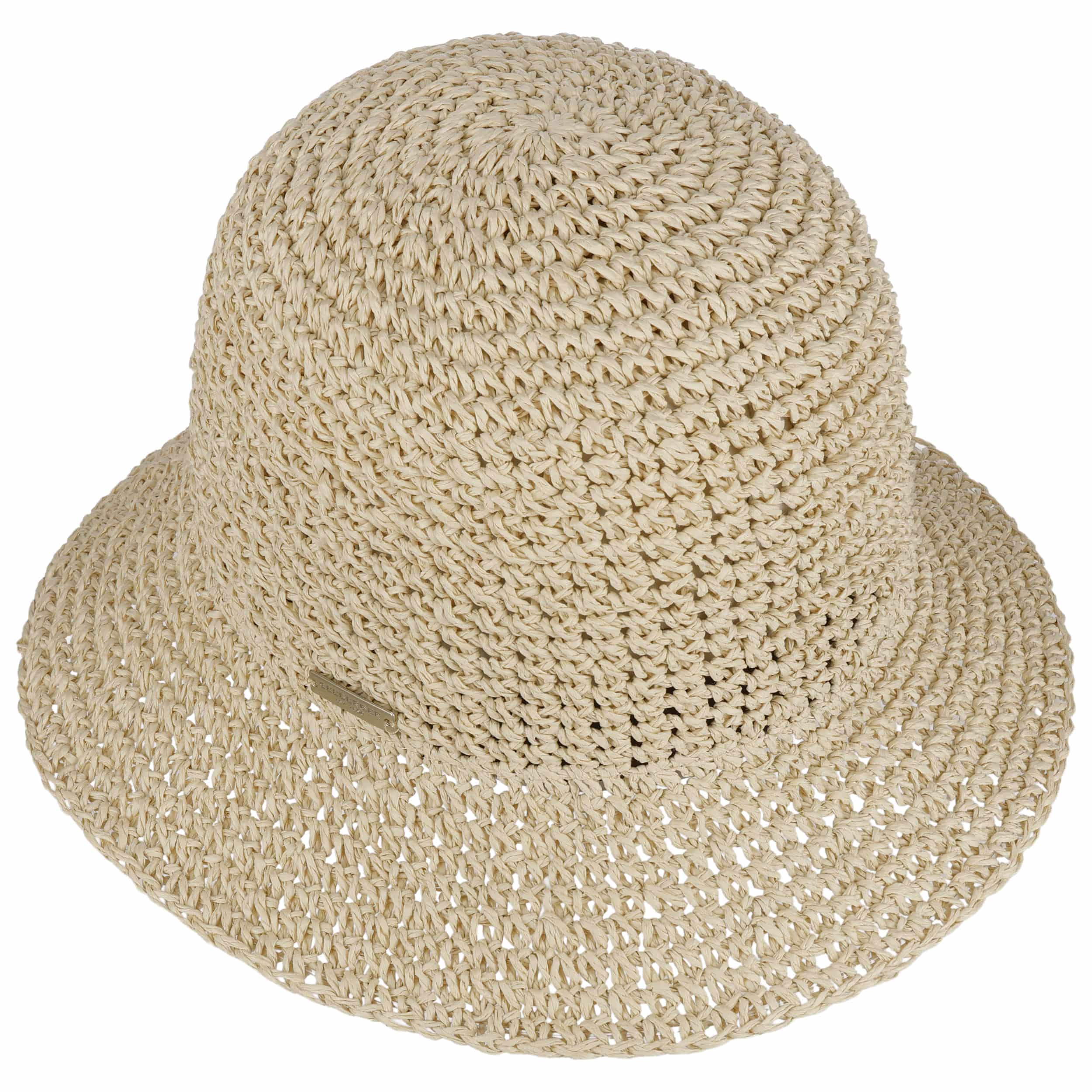 Crochet Cloche Straw Hat by Seeberger - 42,95