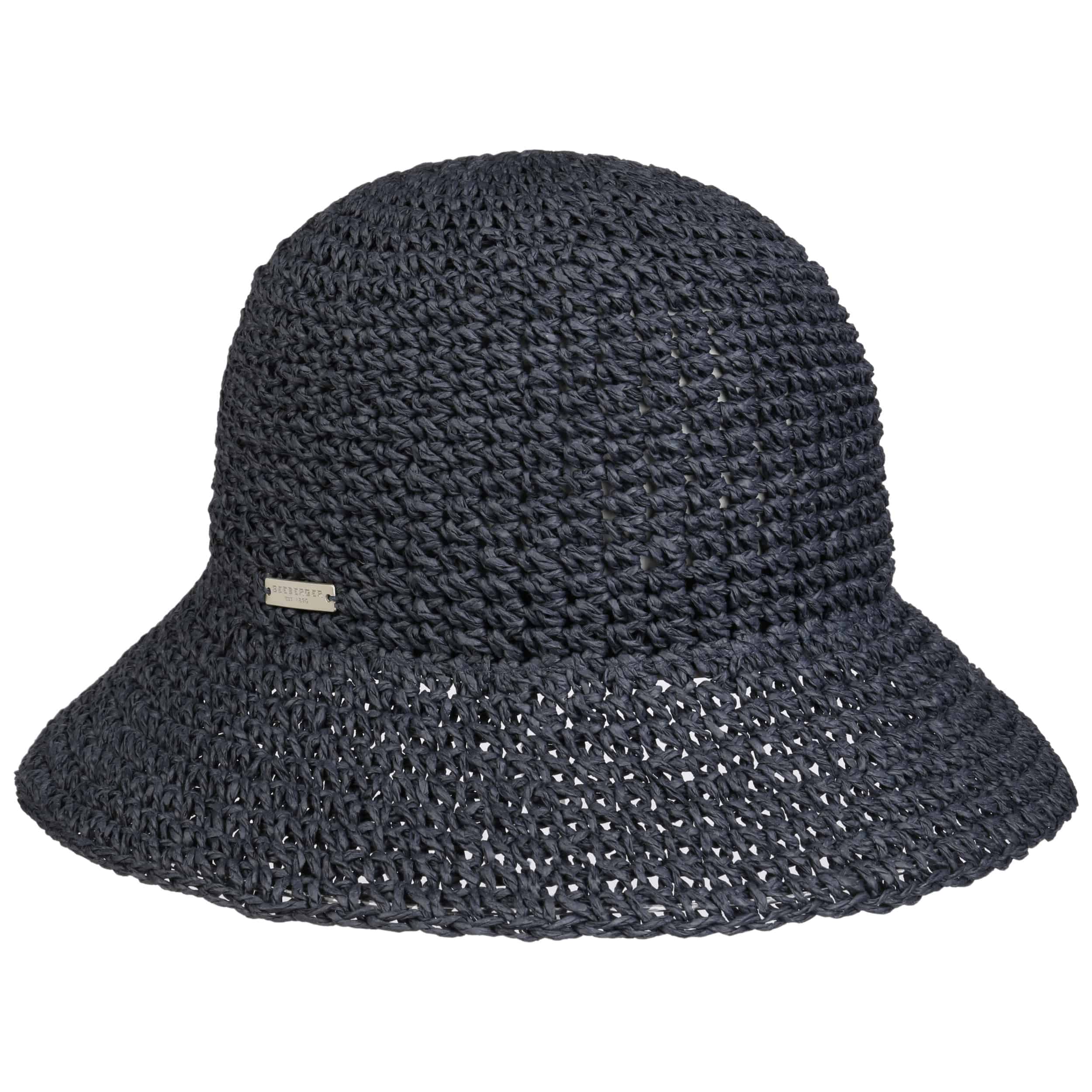 Crochet Cloche Straw Hat by Seeberger --> Shop Hats, Beanies & Caps ...