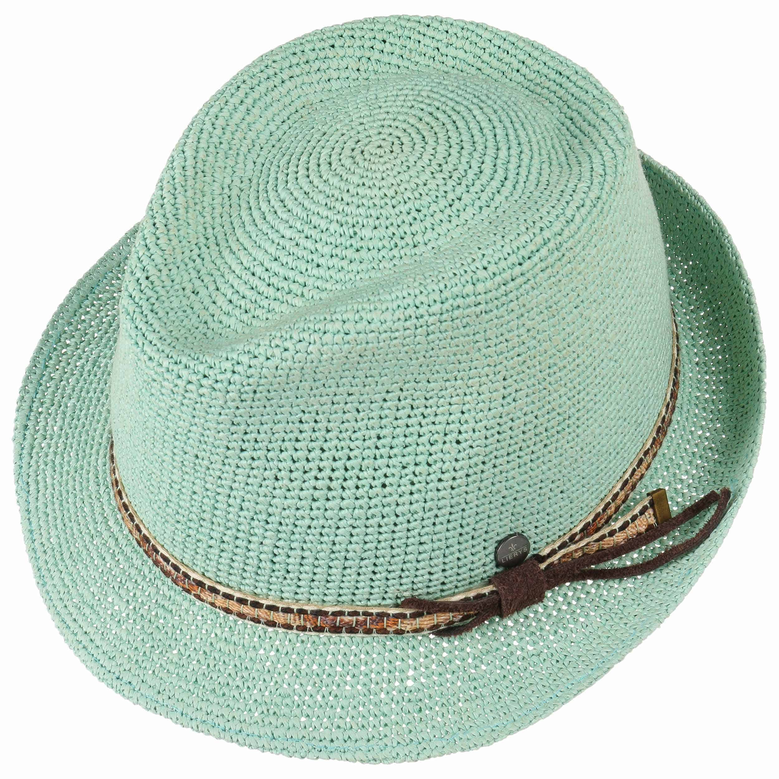 Crochet Straw Trilby Hat by Lierys - 53,95