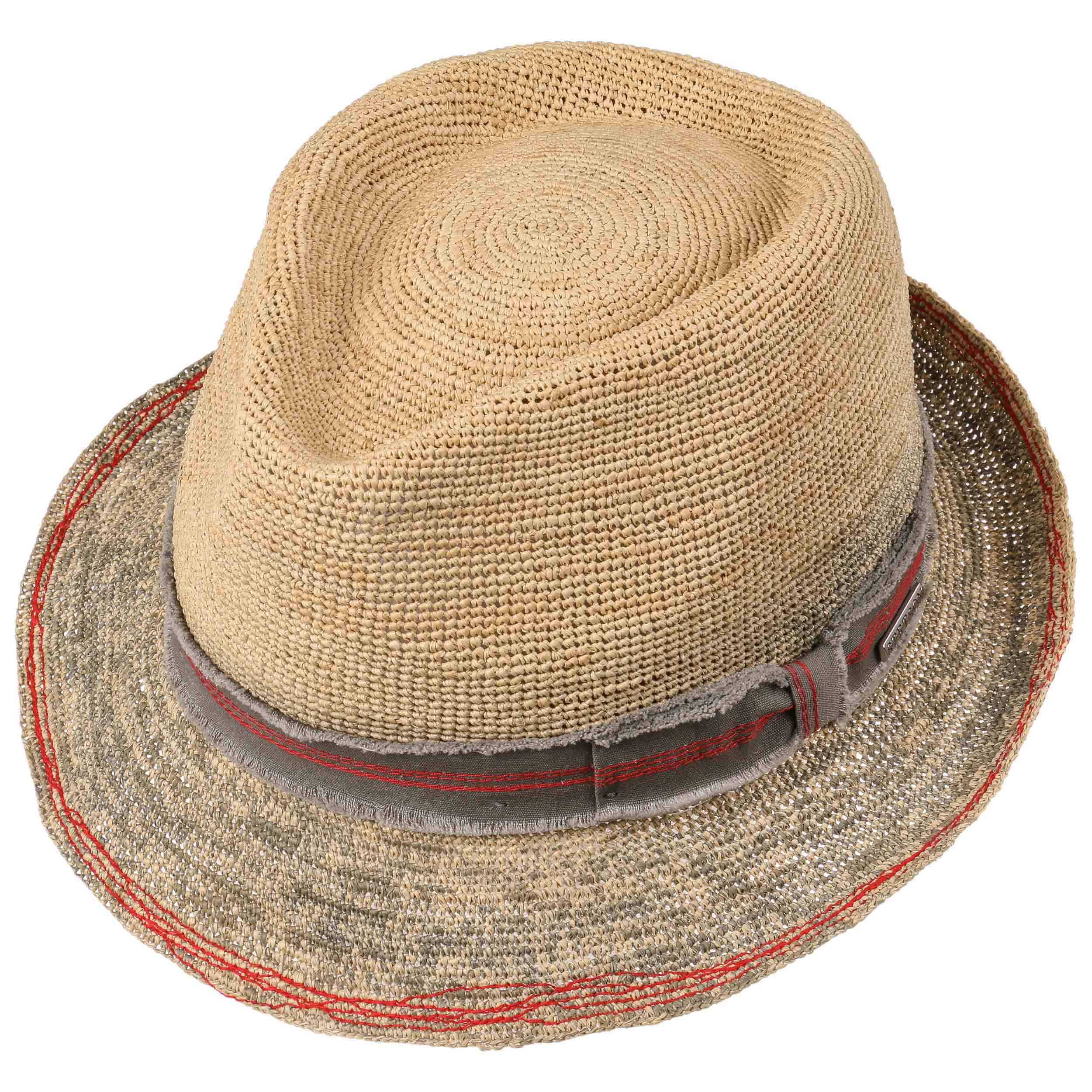Crochet Trilby Straw Hat by Stetson - 59,00