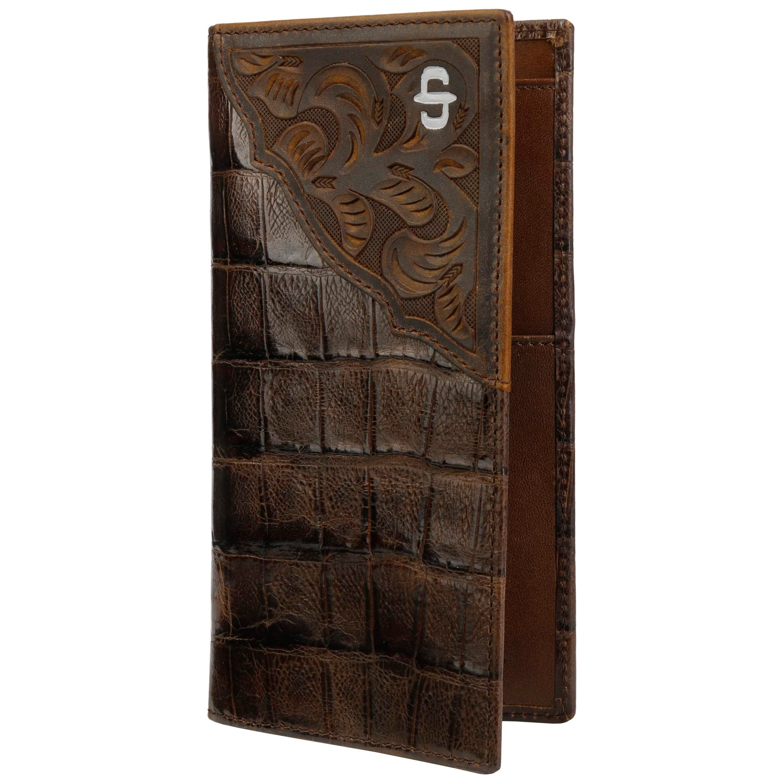 Croco Embossed Leather Checkbook by Stetson --> Shop Hats, Beanies ...