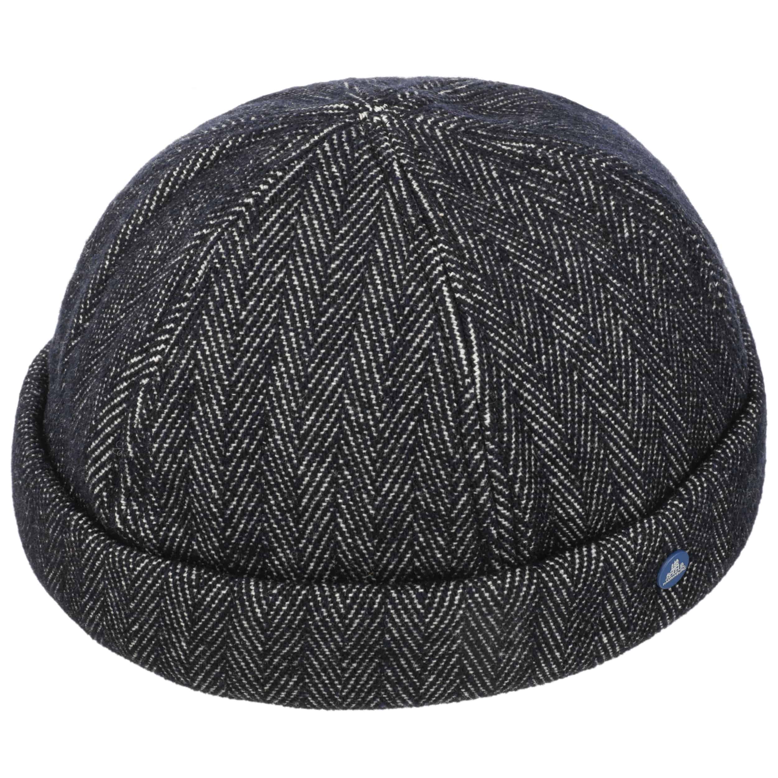 Dark Herringbone Docker Hat by Hammaburg - 72,95