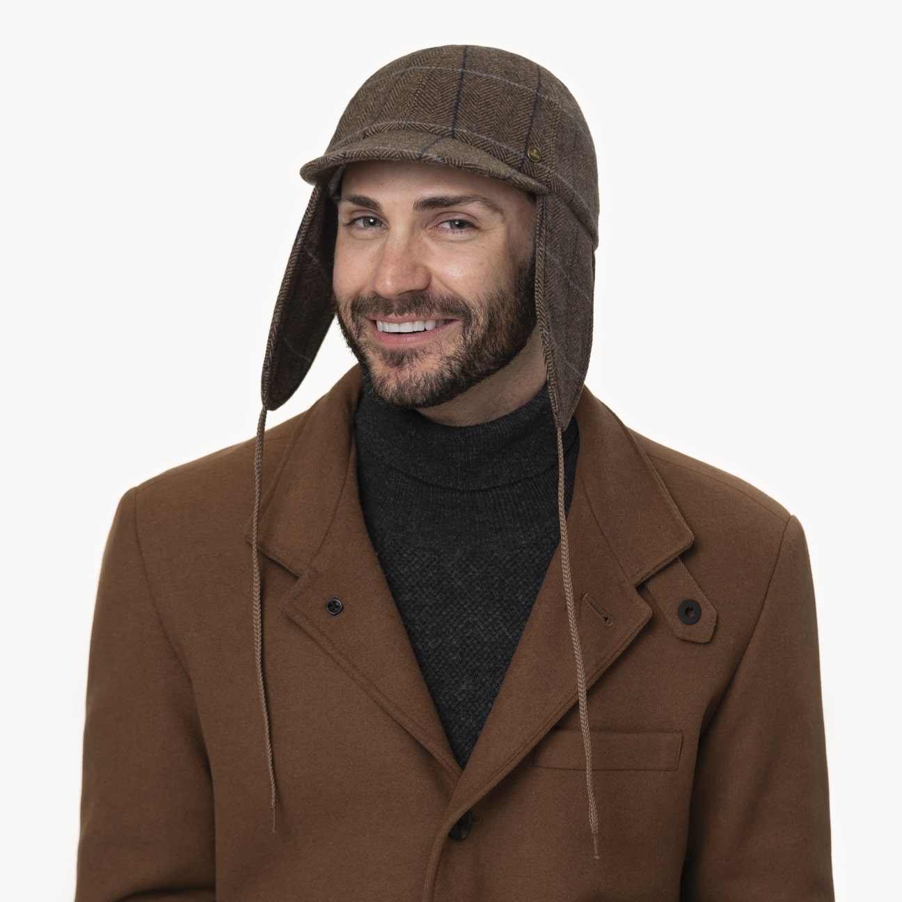 Deerstalker Check Cap by Lierys --> Shop Hats, Beanies & Caps online ...