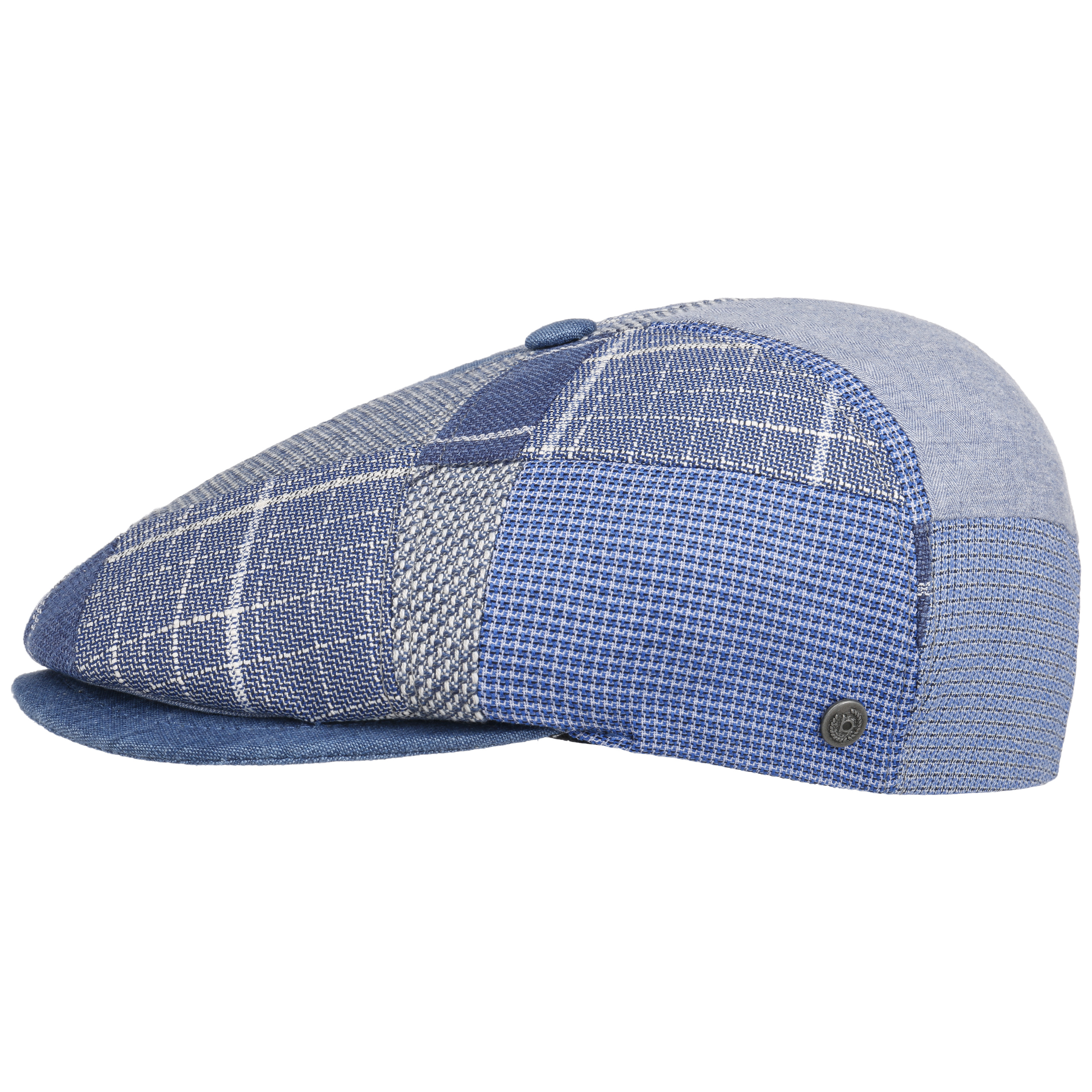 Delaro Patchwork Linen Flat Cap by bugatti - 78,95