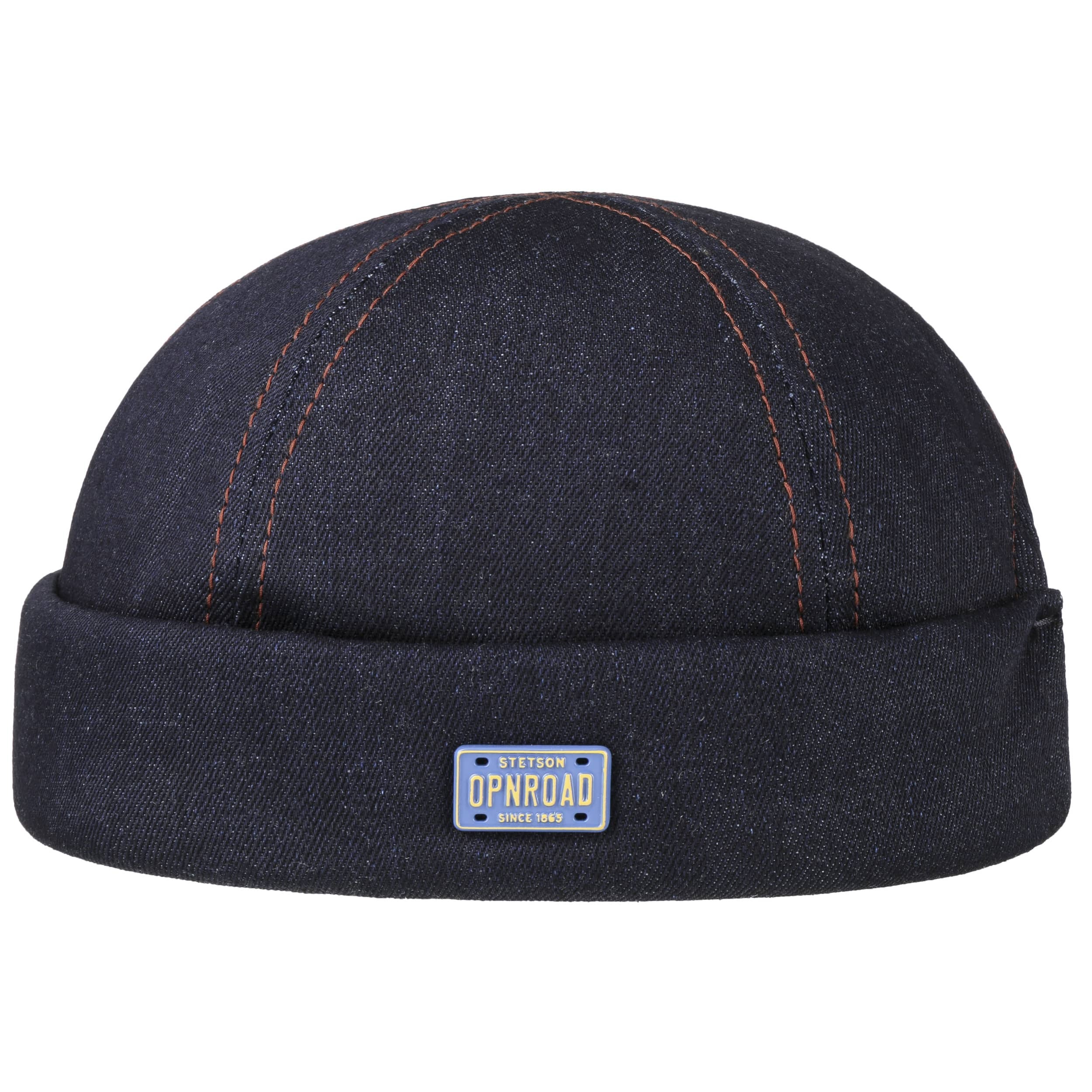 Denim Contrast Stitch Docker Hat by Stetson - 59,00