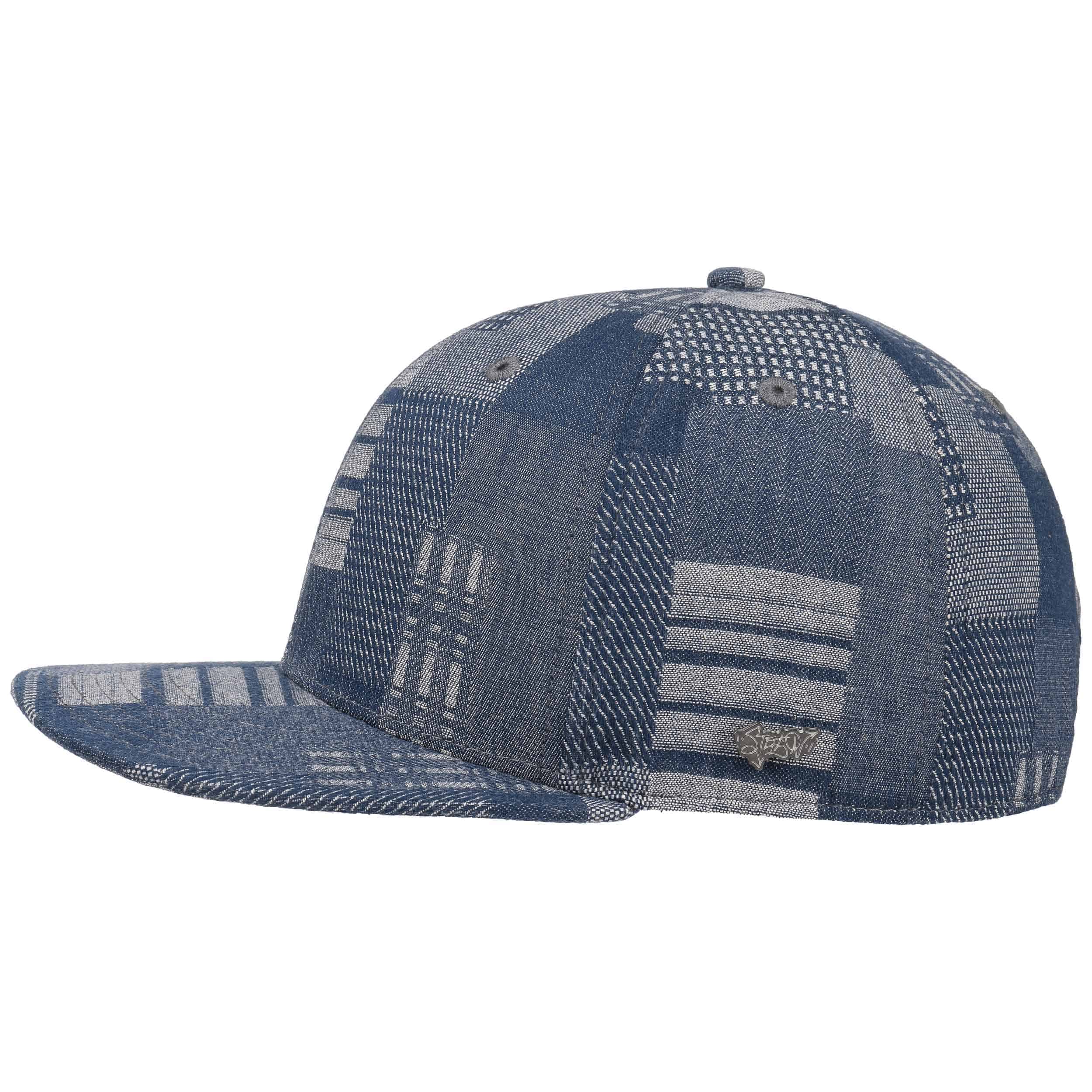 Denim Patchwork Baseball Cap by Stetson - 29,00