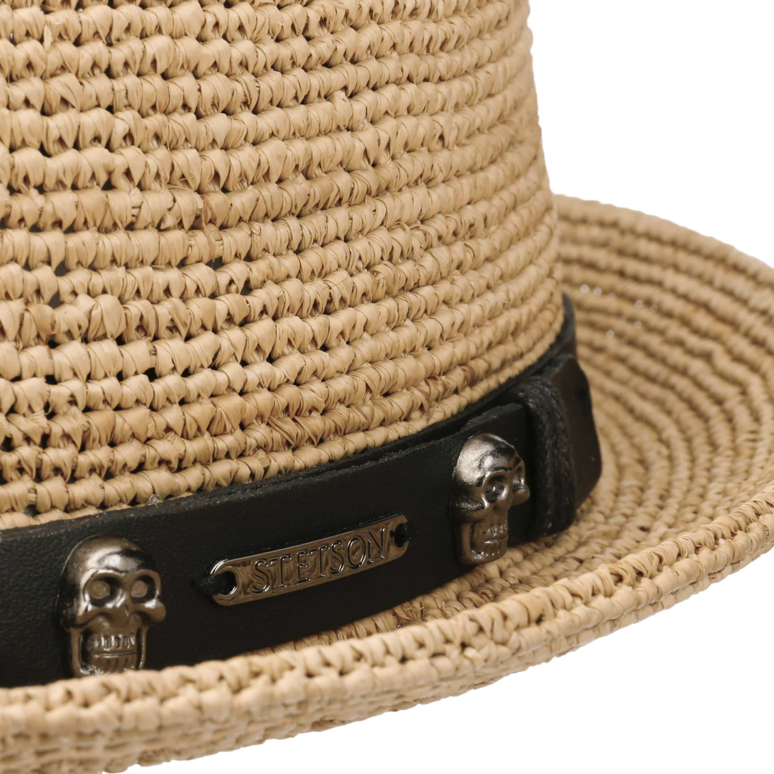 Diamond Crochet Raffia Hat by Stetson - 149,00