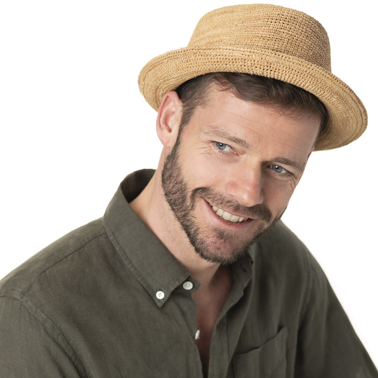 Diamond Crochet Raffia Hat by Stetson - 149,00