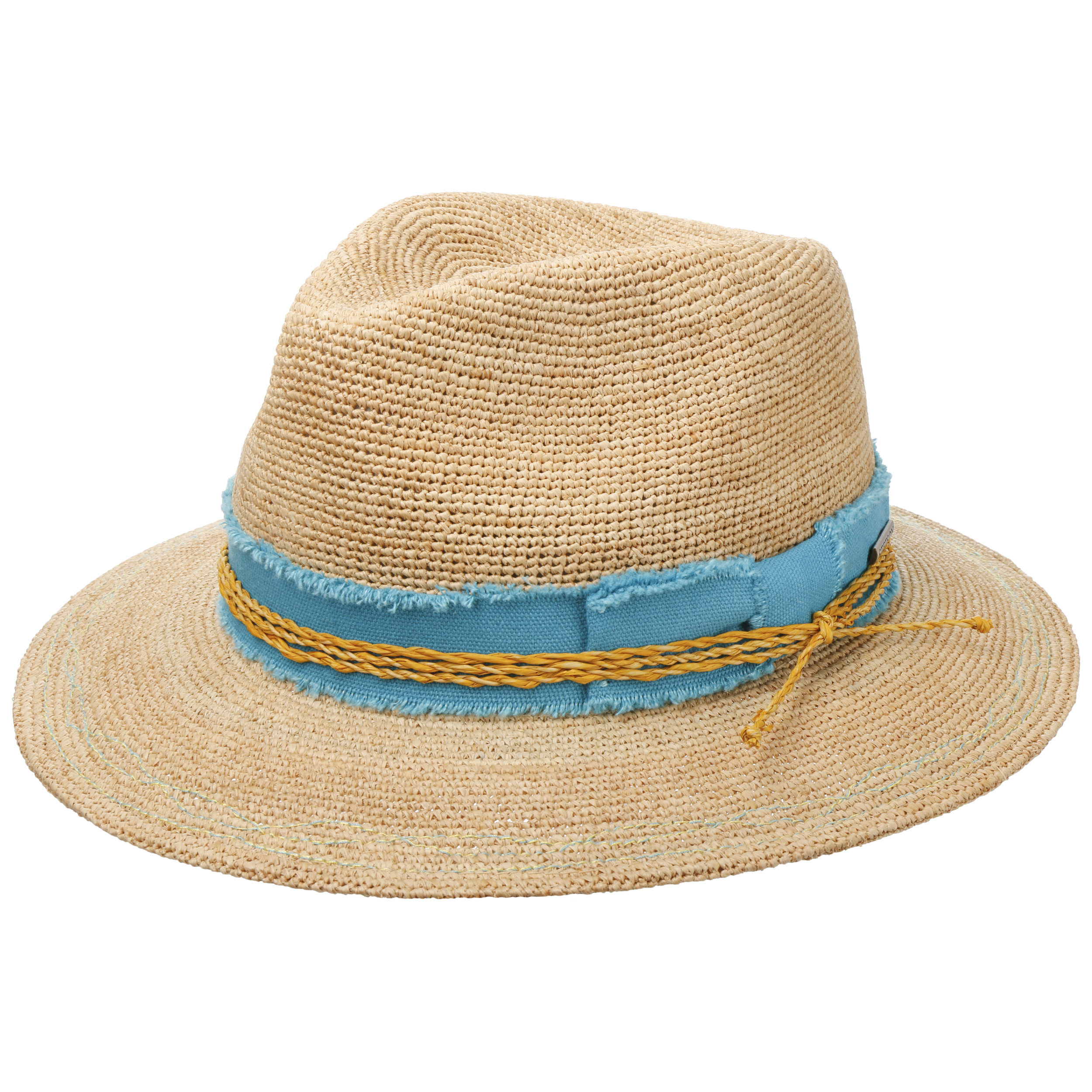 Double Trim Crochet Straw Hat by Stetson - 99,00