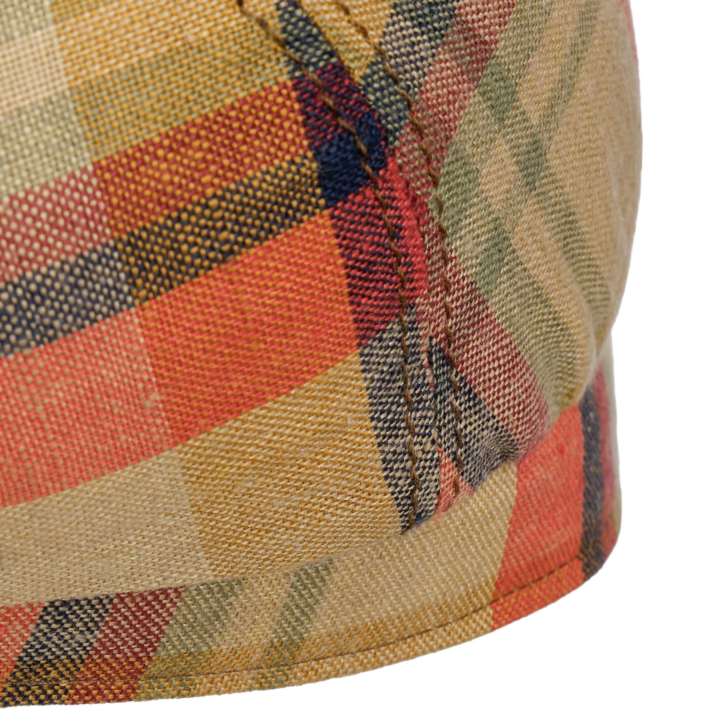 Driver Cap Linen Check by Stetson --> Shop Hats, Beanies & Caps online ...