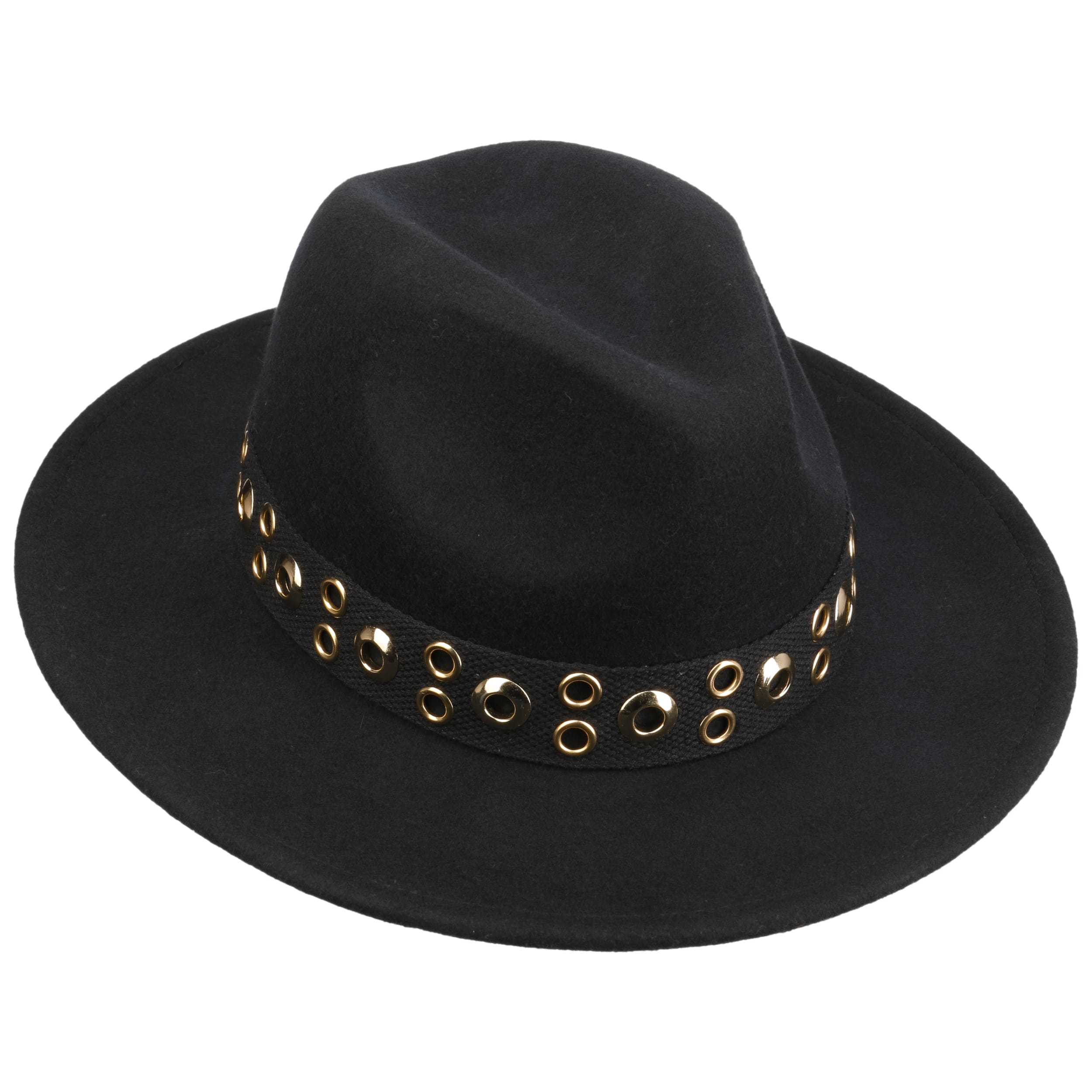 Eyelet Band Fedora Wool Hat by Seeberger - 103,95