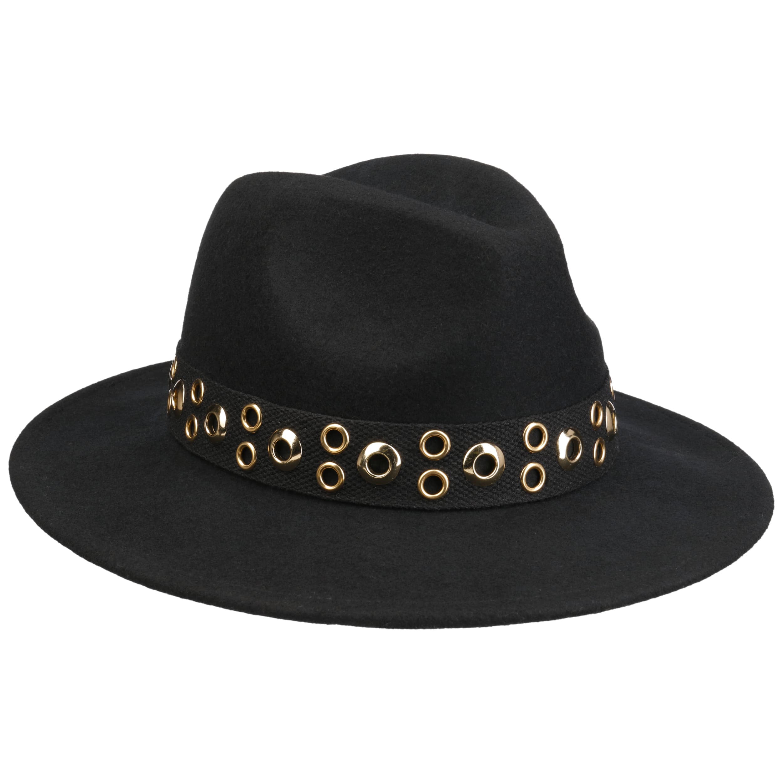 Eyelet Band Fedora Wool Hat by Seeberger - 103,95