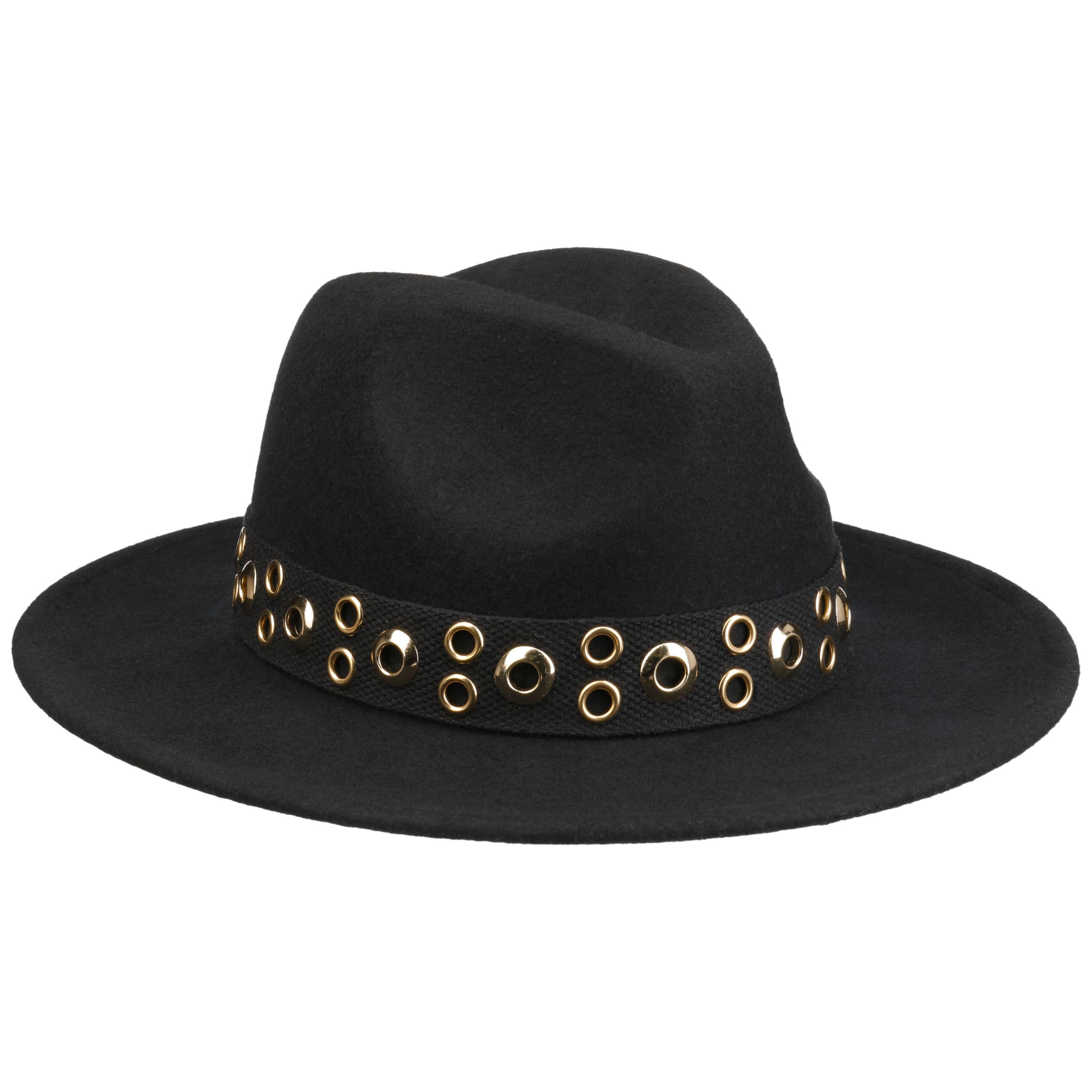 Eyelet Band Fedora Wool Hat by Seeberger --> Shop Hats, Beanies & Caps ...