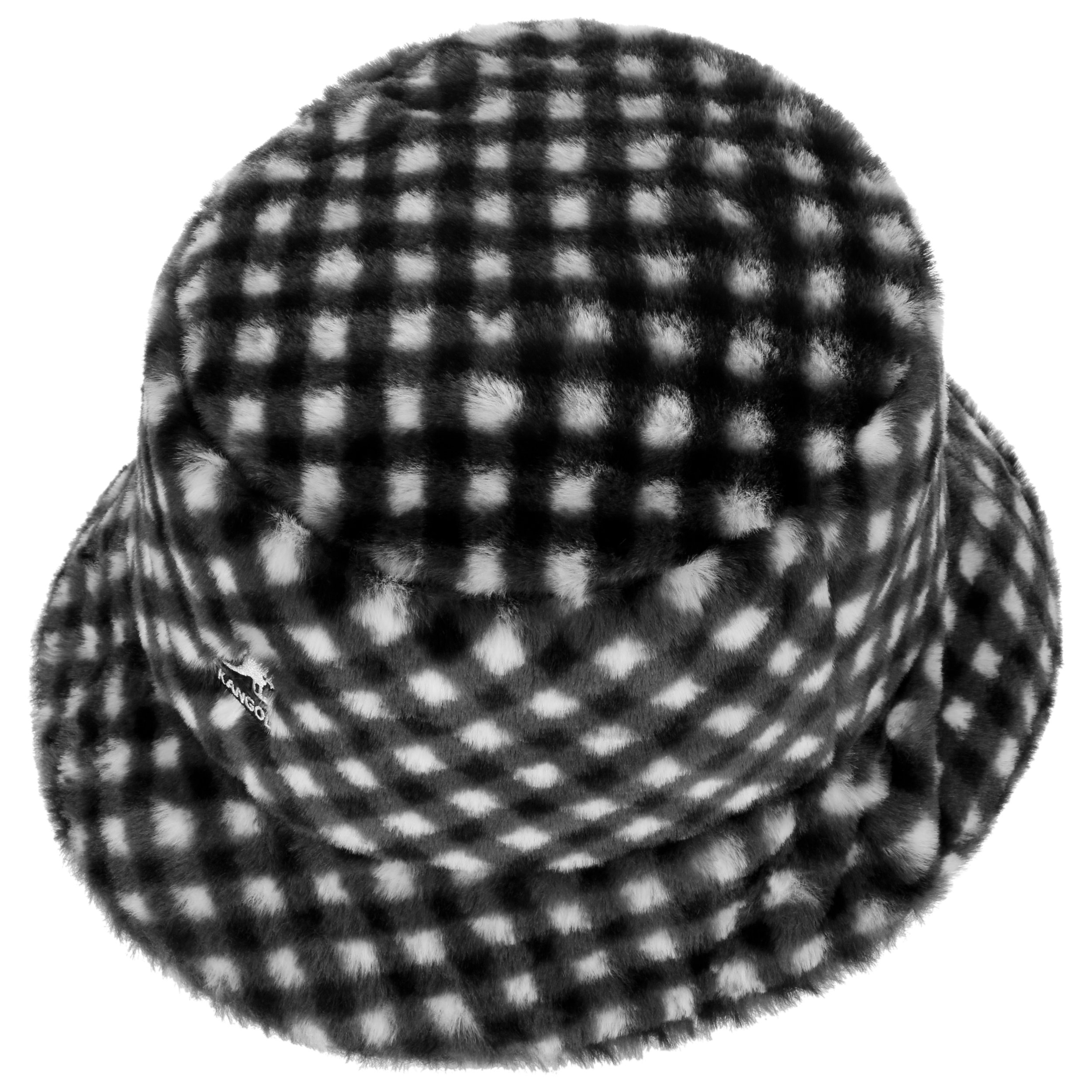 Faux Fur Check Bucket Cloth Hat by Kangol - 64,95