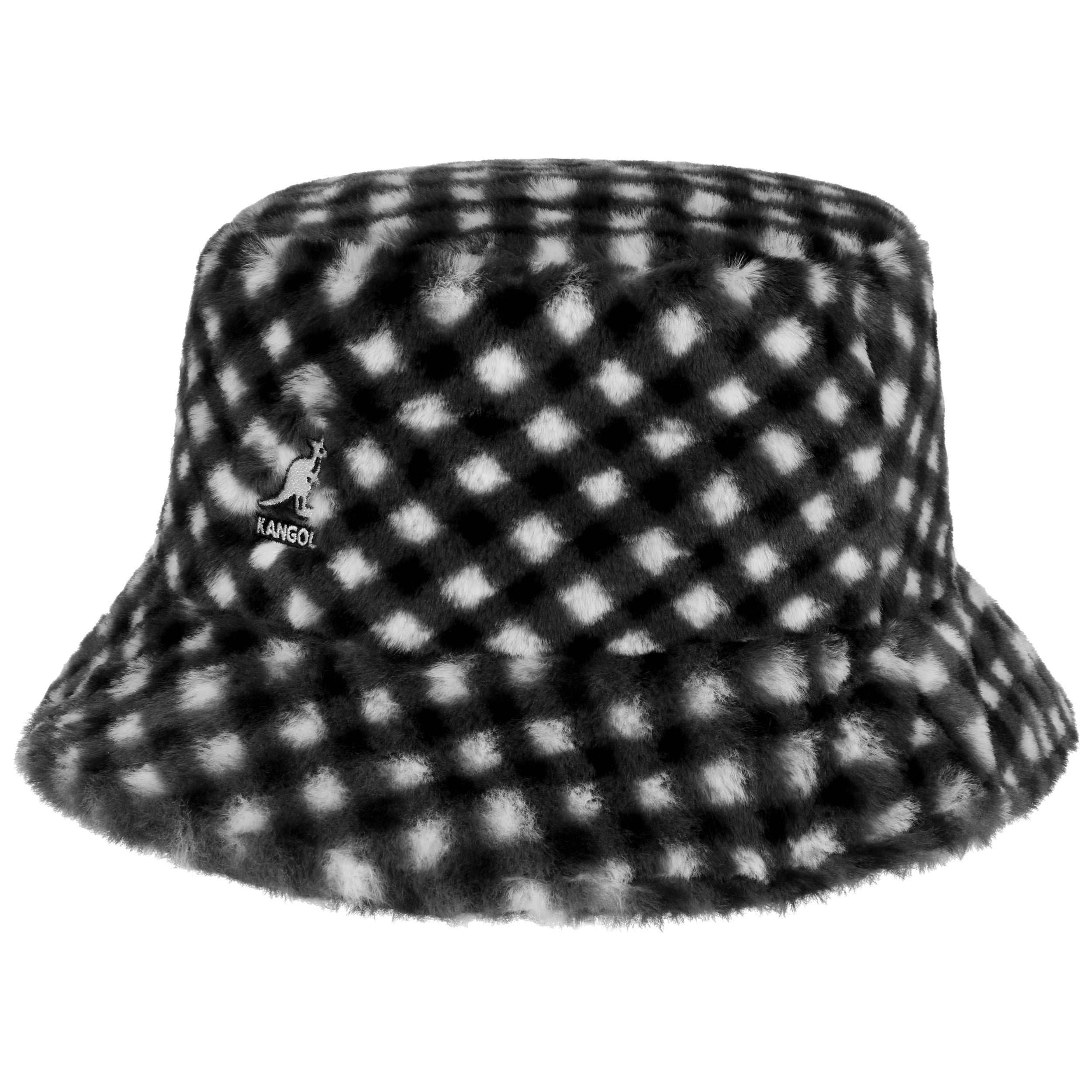 Faux Fur Check Bucket Cloth Hat by Kangol - 64,95