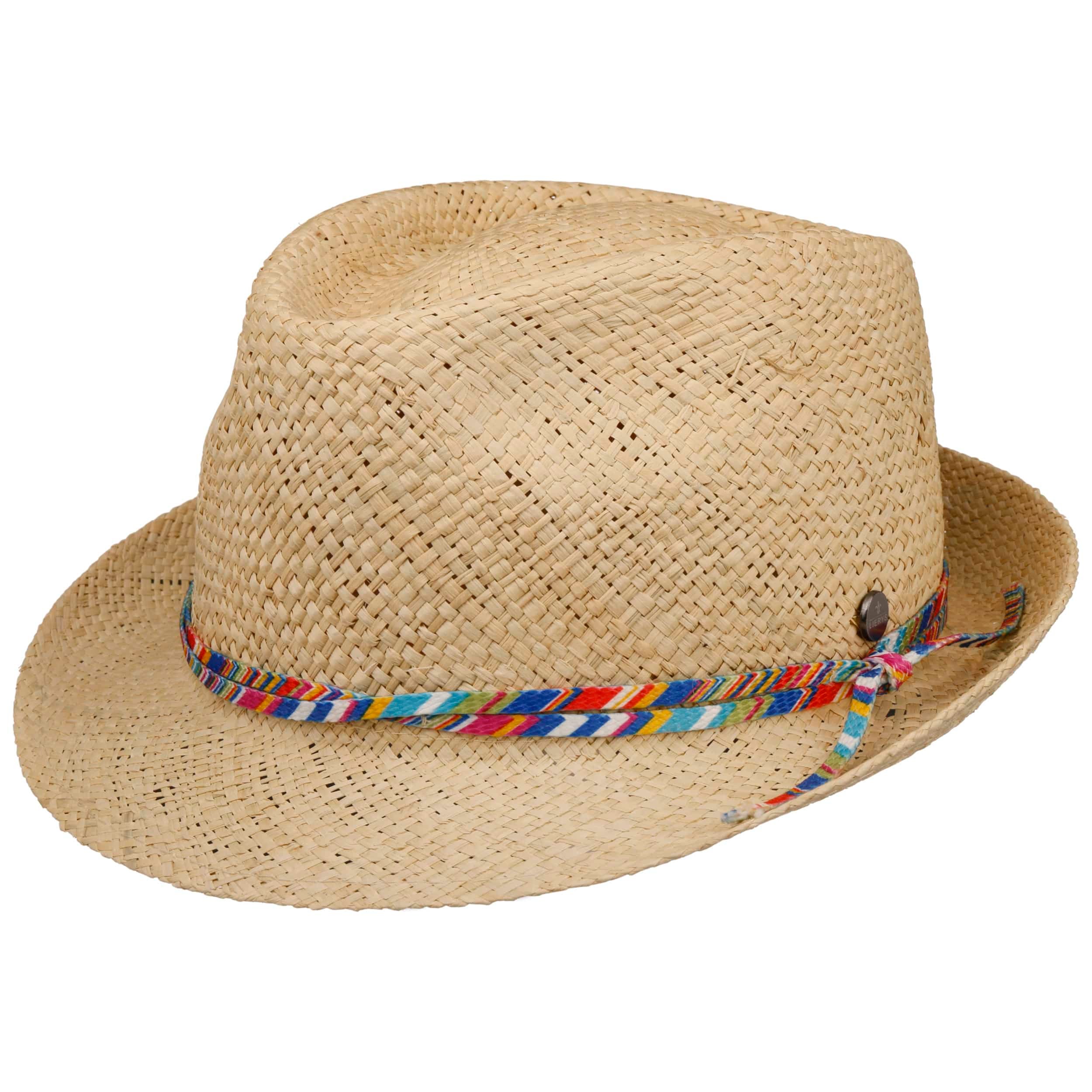 Fine Colour Band Trilby Straw Hat by Lierys - 53,95