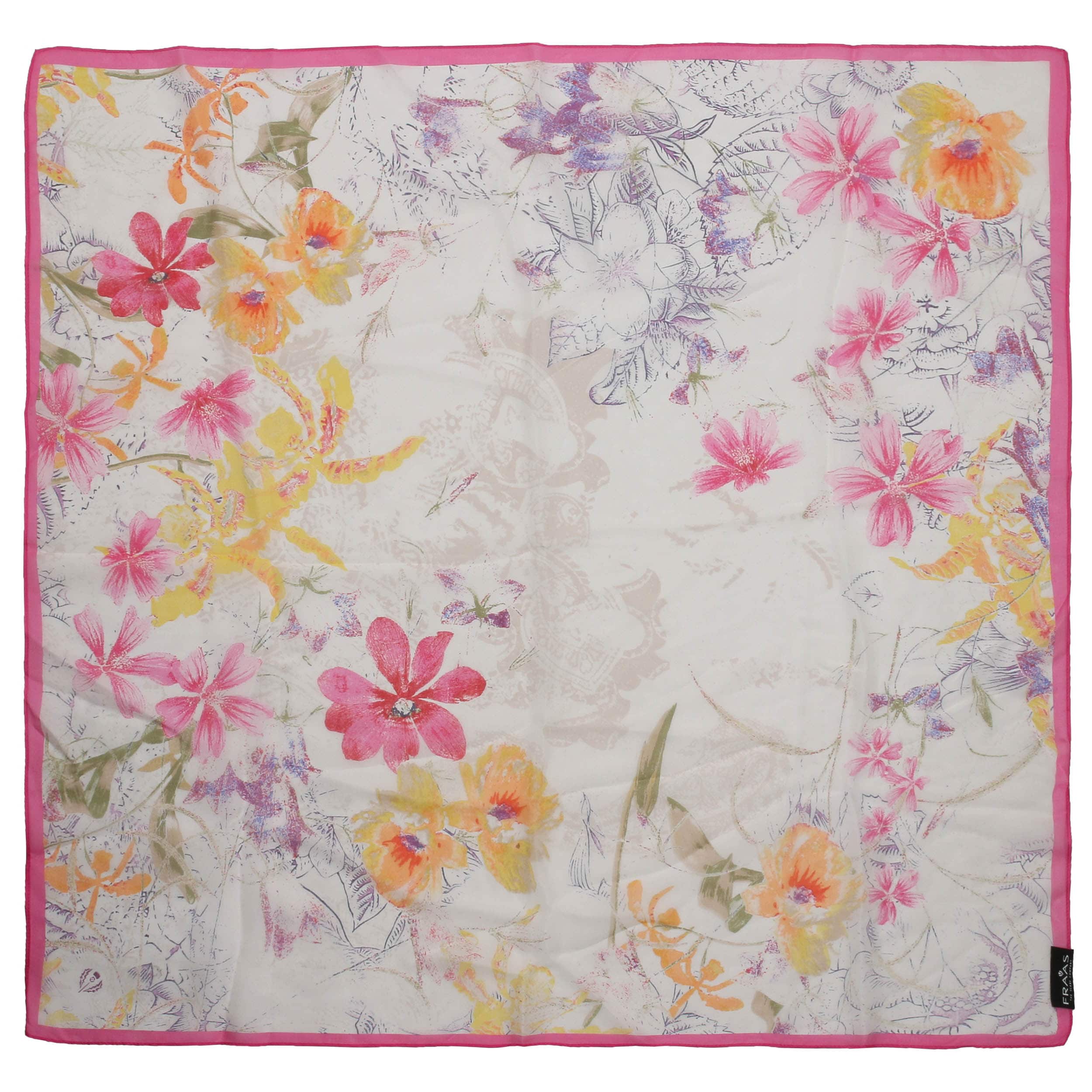 Flower Silk Scarf Bandana by Fraas - 38,95