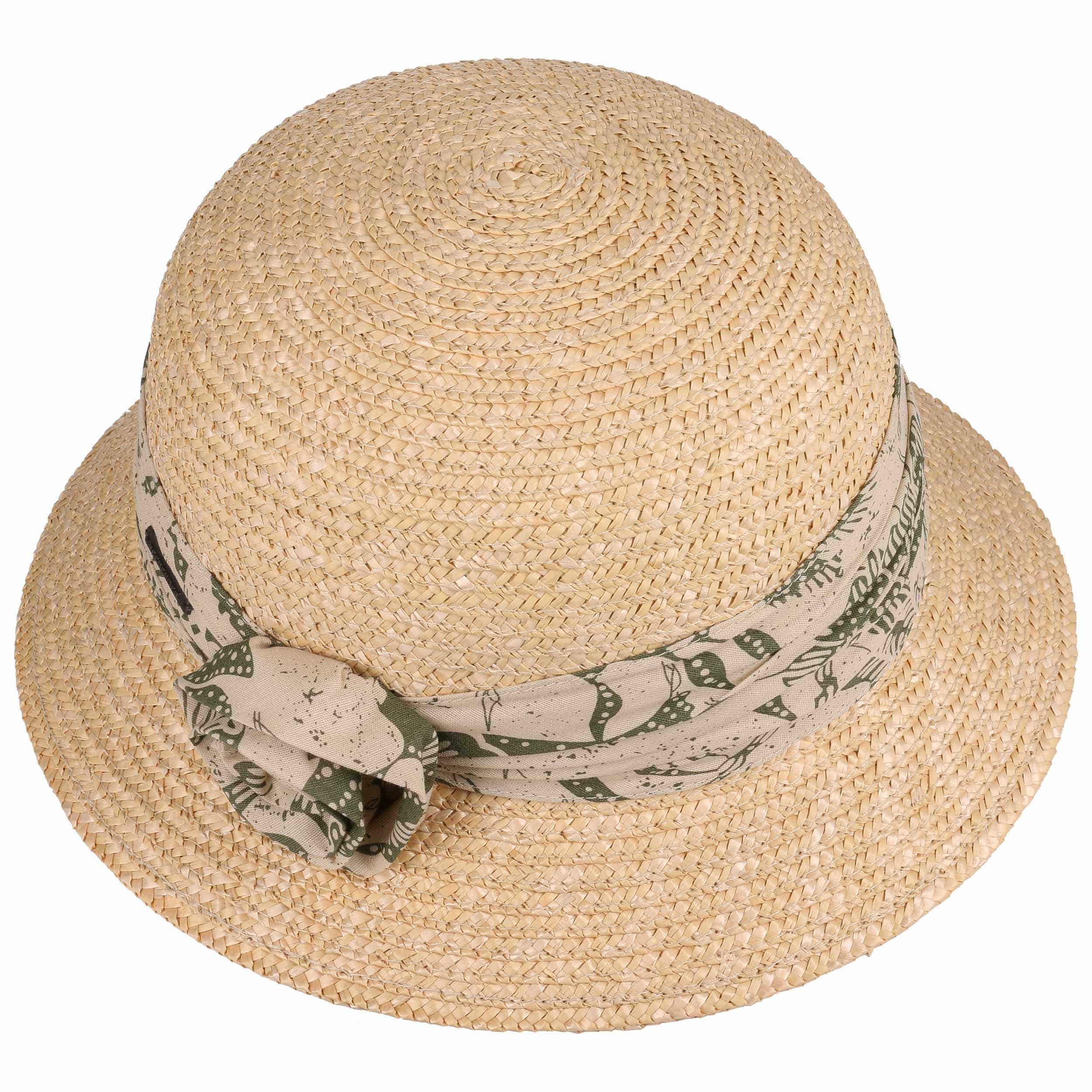 Flower Trim Straw Cloche by Seeberger - 33,95