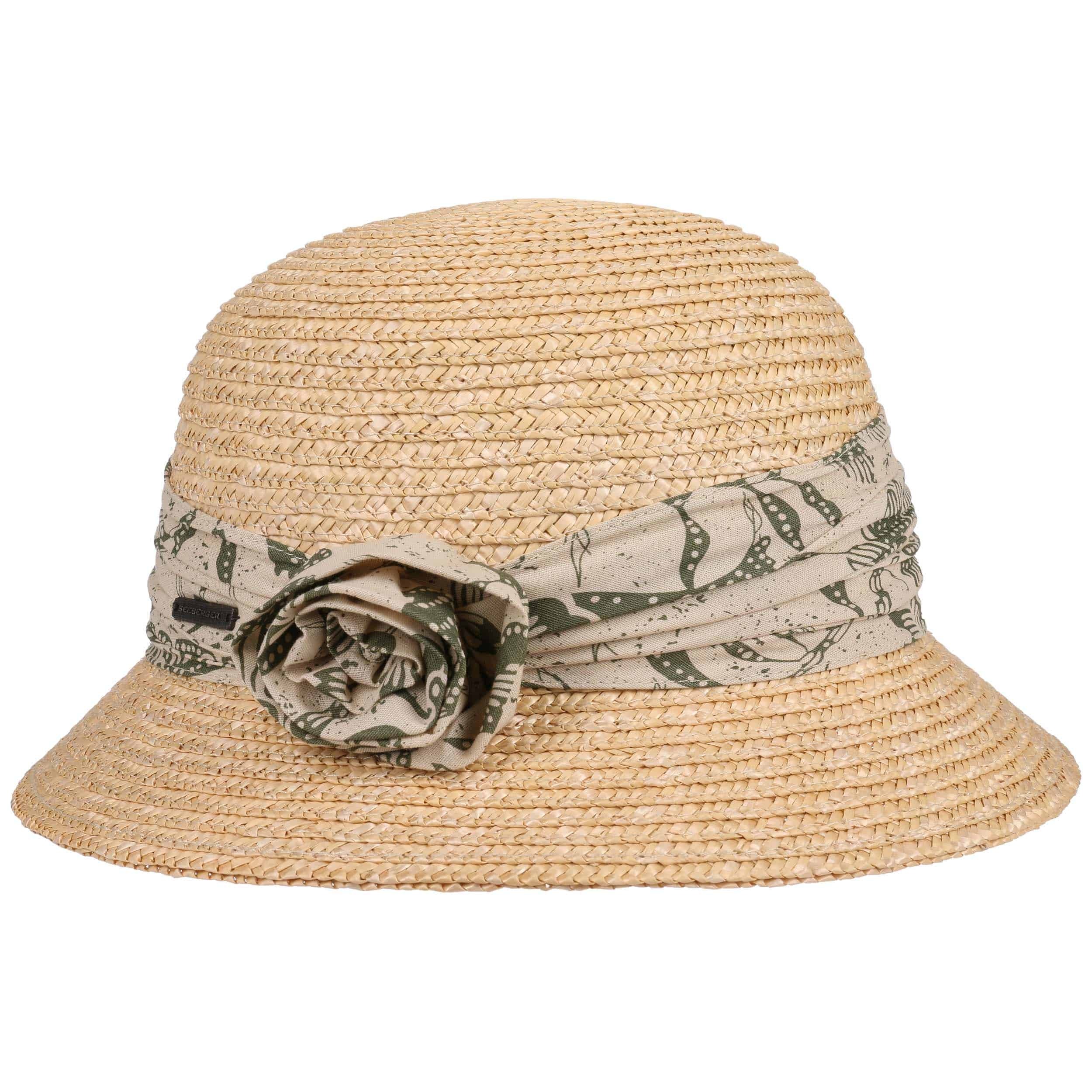 Flower Trim Straw Cloche by Seeberger - 33,95