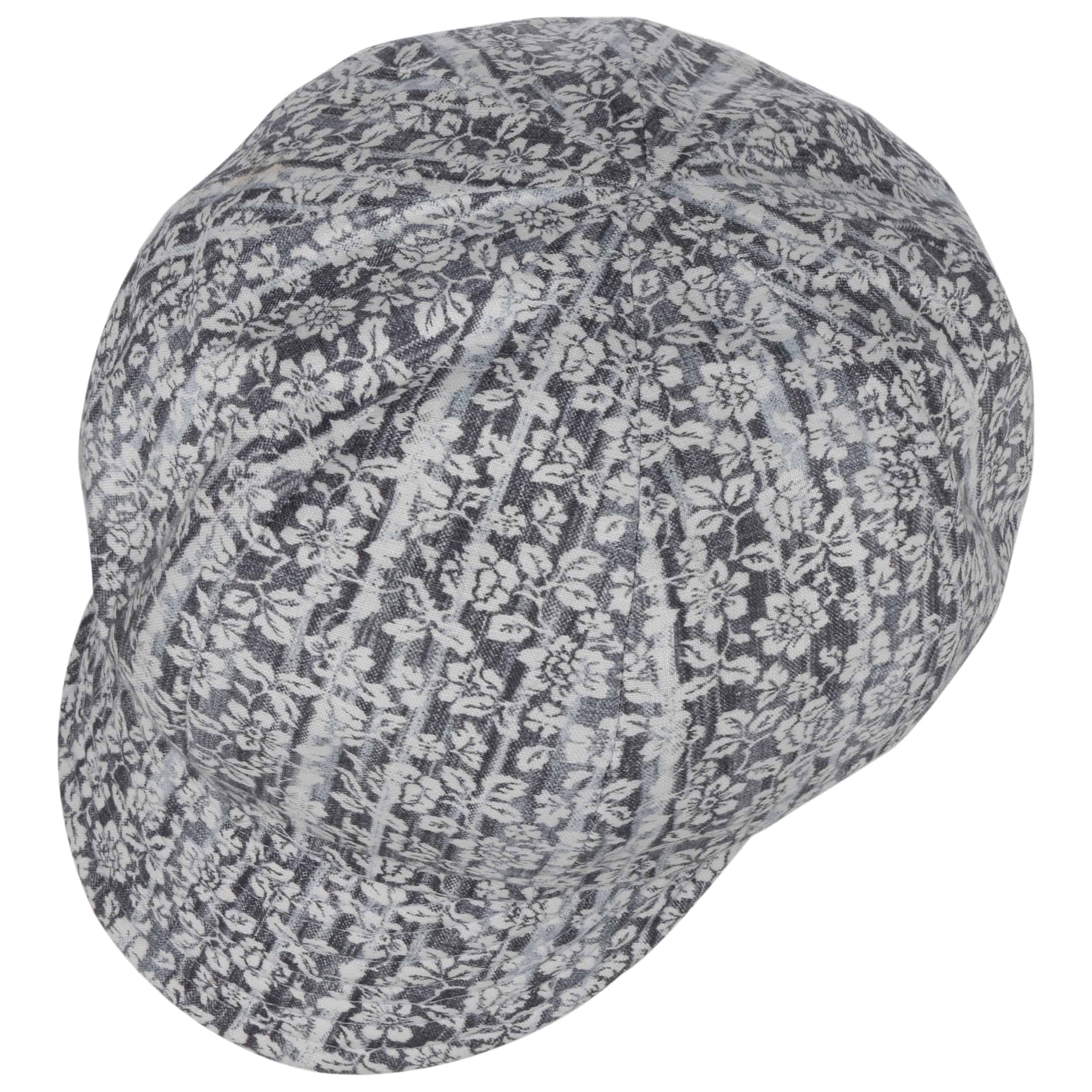 Flowers & Stripes Newsboy Cap by Alfonso D’Este - 56,95