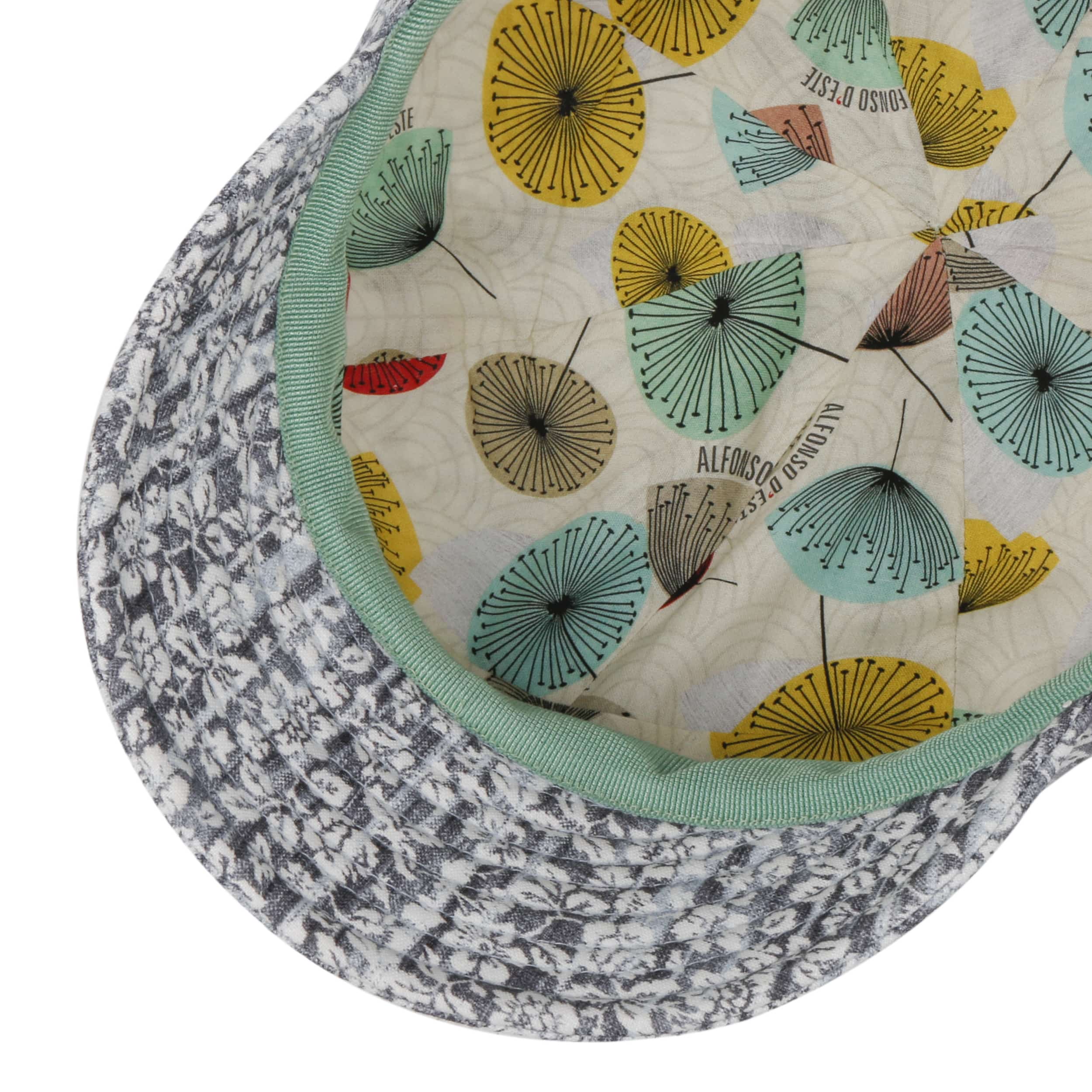 Flowers & Stripes Newsboy Cap by Alfonso D’Este - 56,95